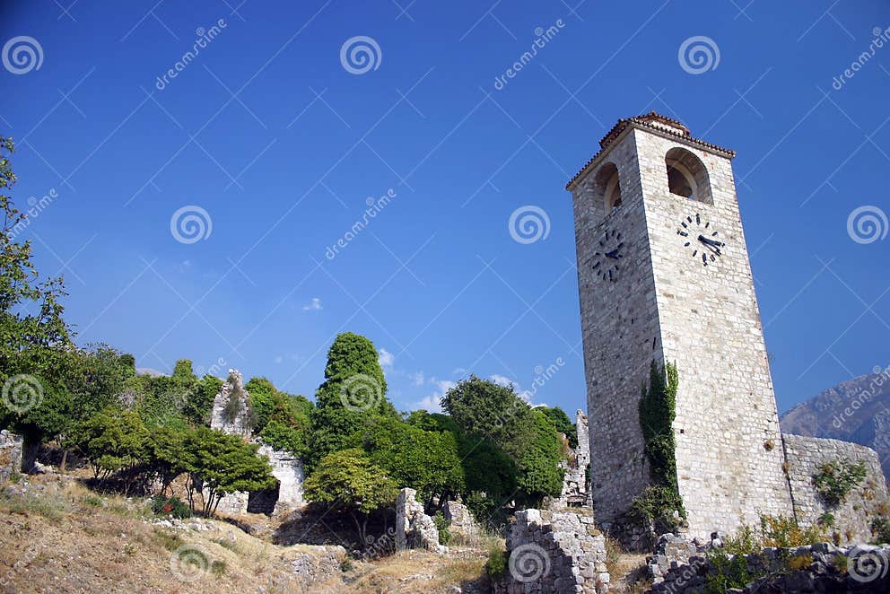 Old stone clock stock image. Image of traditional, stone - 21564669