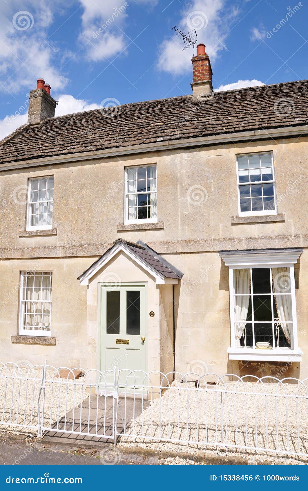 Old Stone Cottage stock photo. Image of european, hill - 15338456