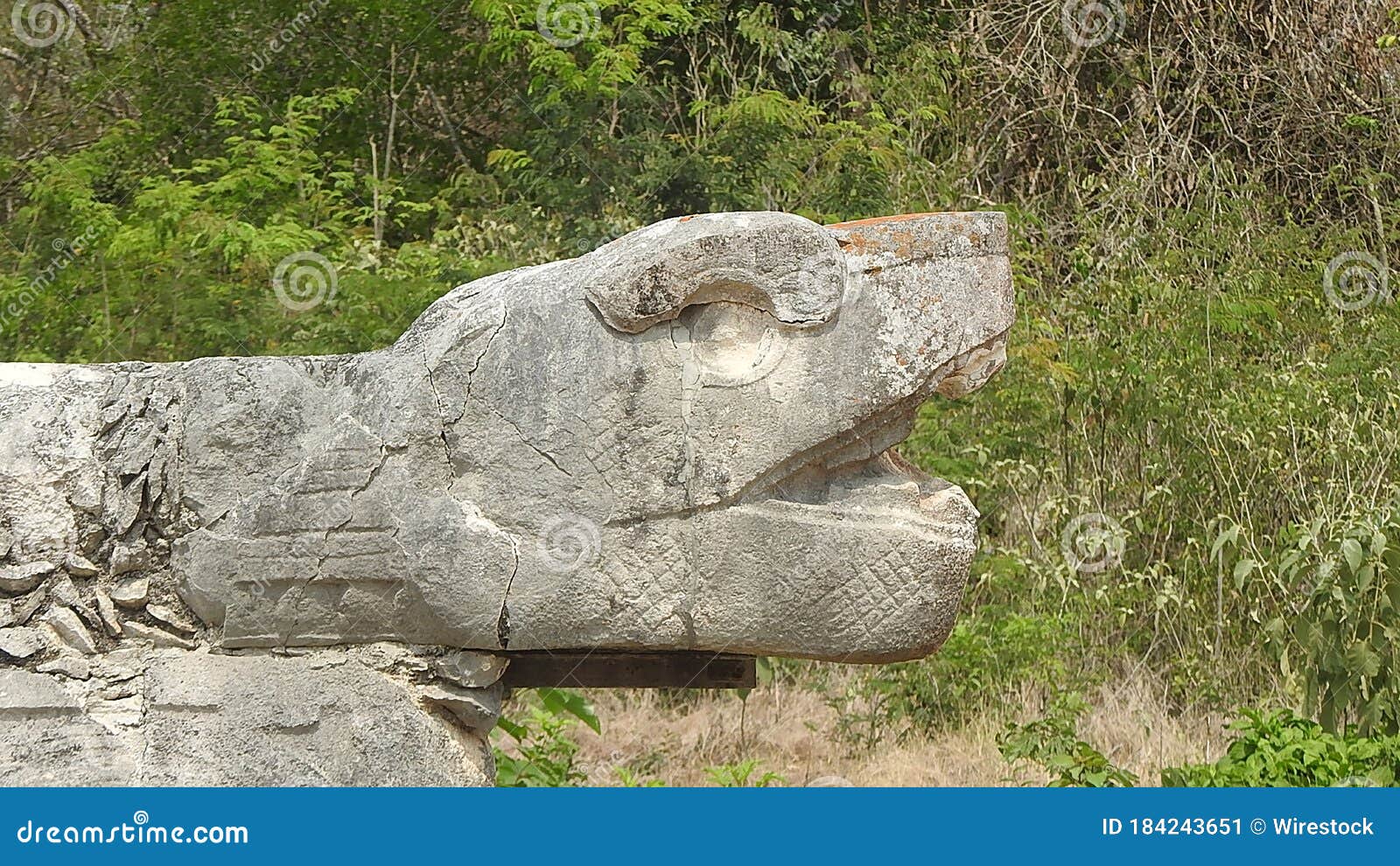 Old Stone Crocodile Statue during Daytime Stock Image - Image of head ...