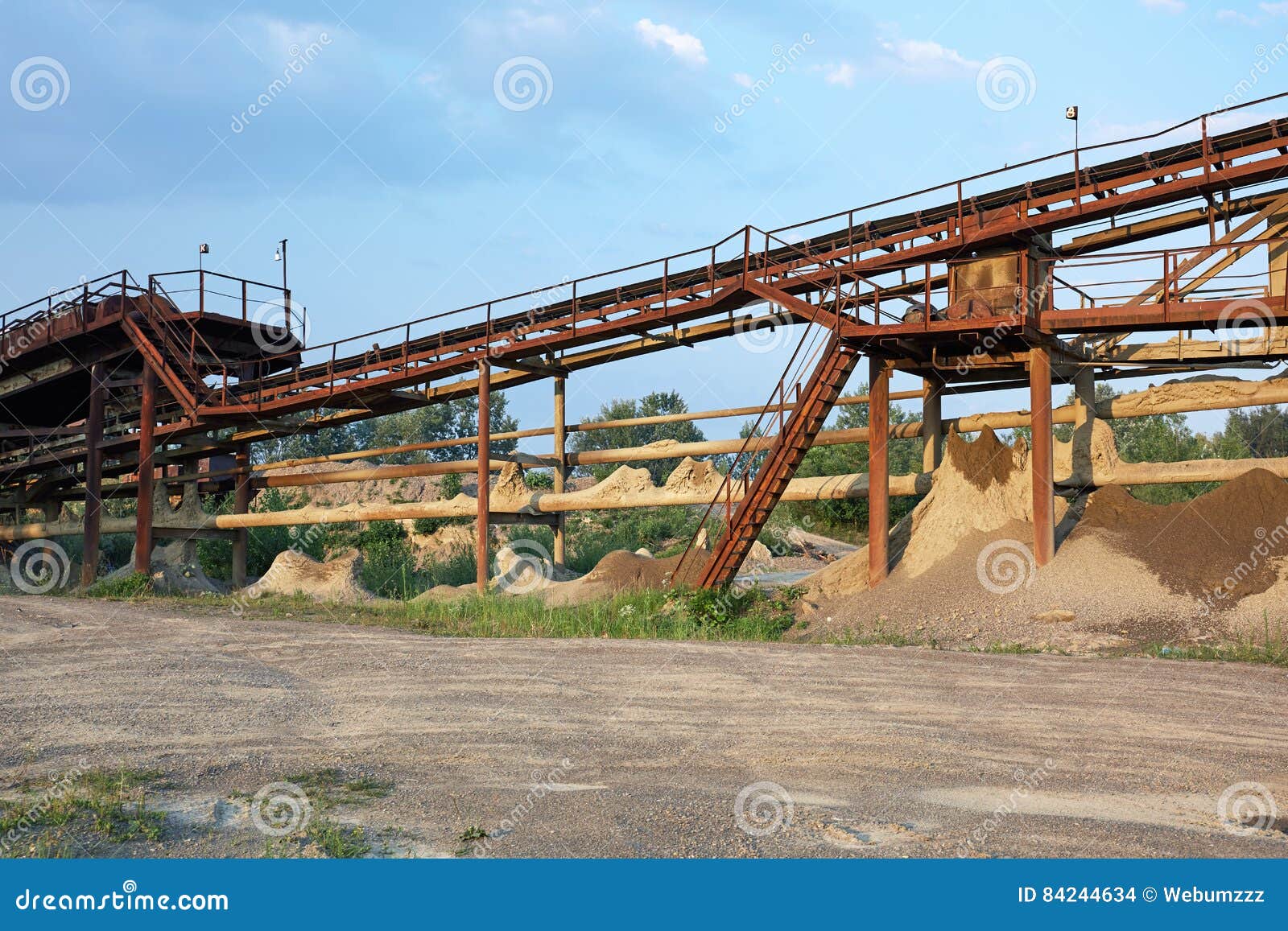 Old Stone Crushing Plant. Gravel Mill Stock Photo - Image of quarry ...