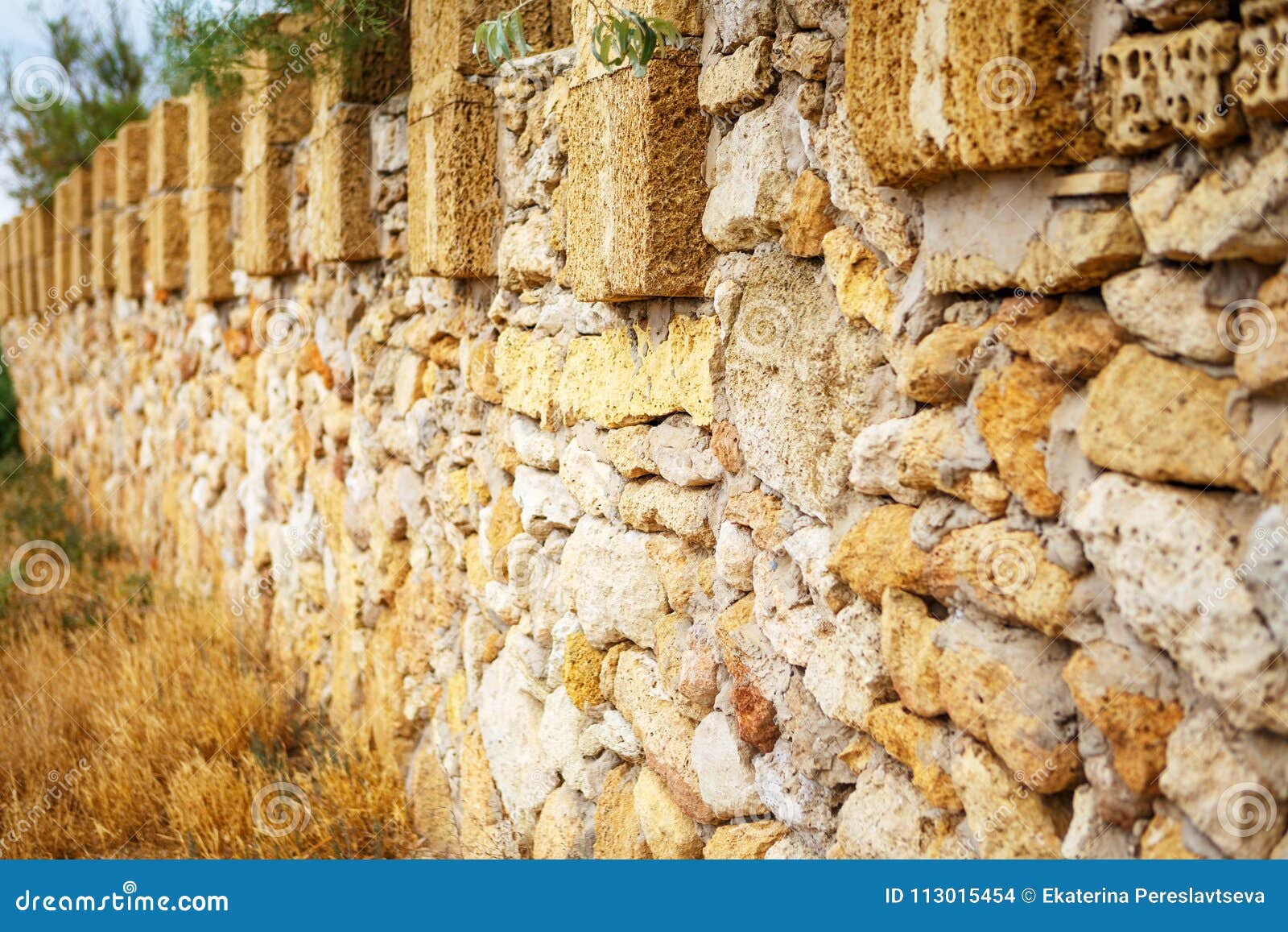 Old stone fence stock photo. Image of landscape, color - 113015454