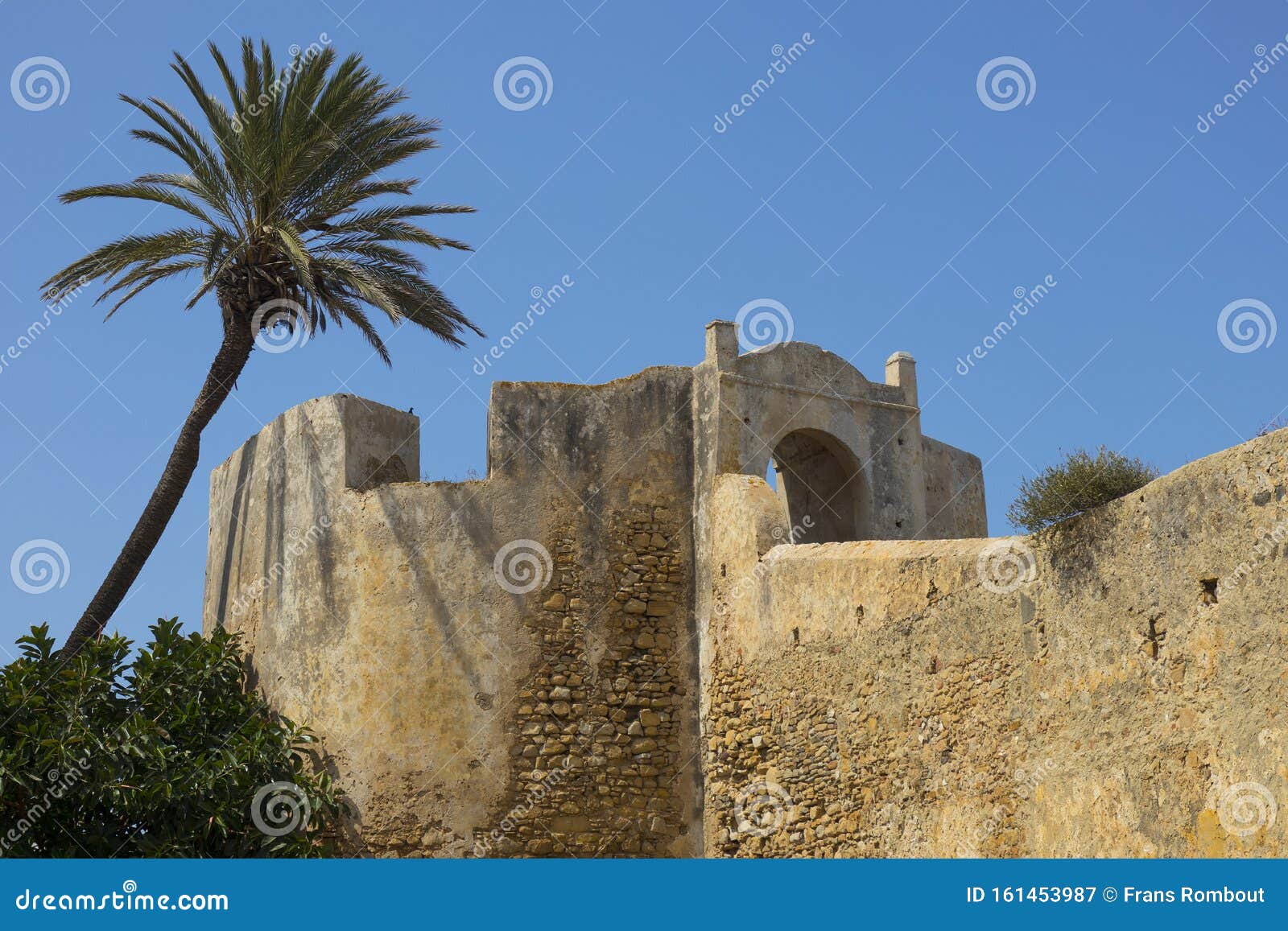 Old Stone Fortification and Gate in Asilah Stock Image - Image of ...