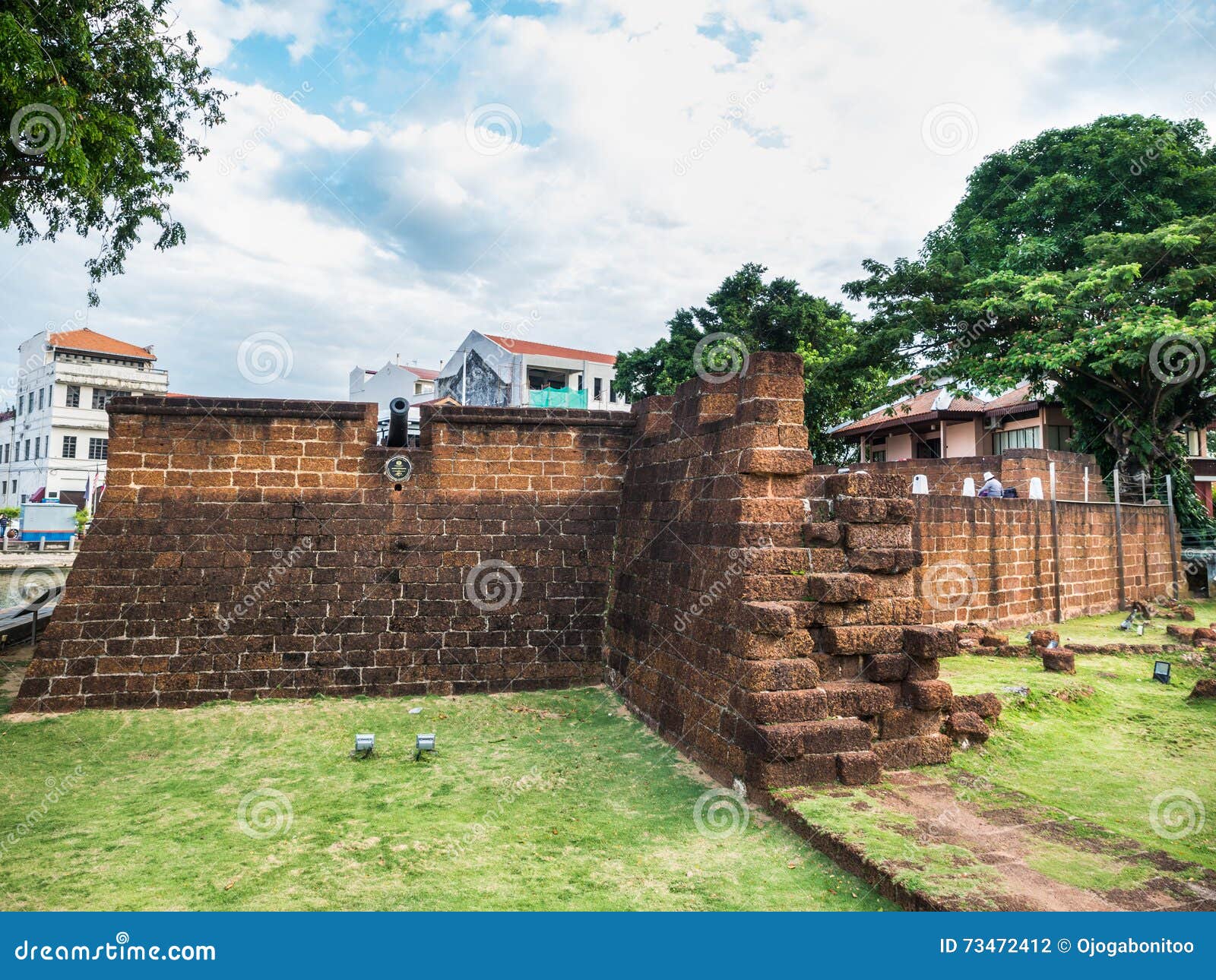 Old Stone Fortifications of Malacca Editorial Photography - Image of ...