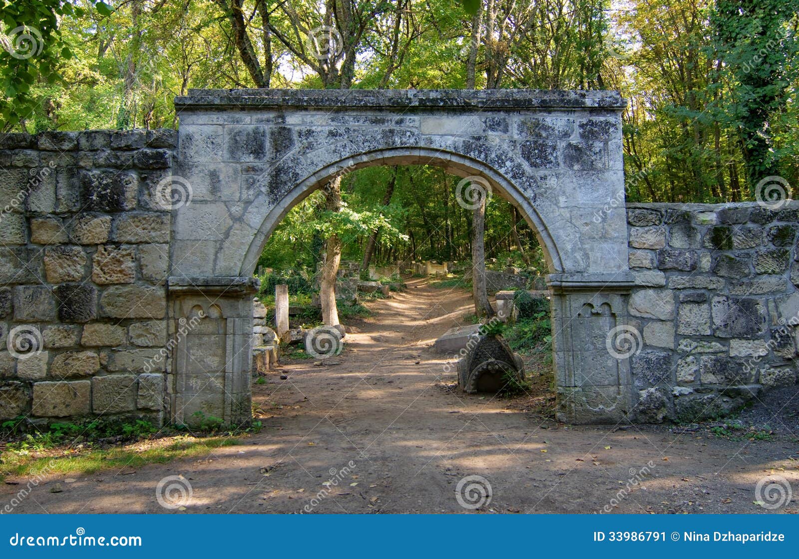 Old stone gates stock image. Image of ruins, architectural - 33986791