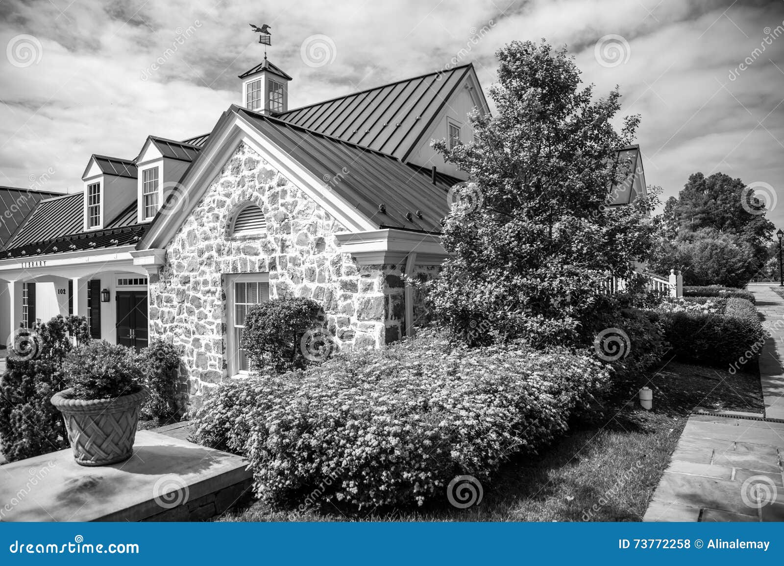 Old stone house - library stock photo. Image of architecture - 73772258