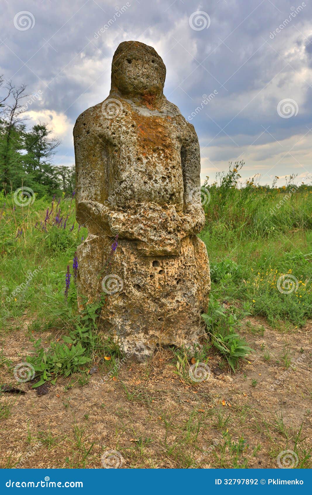 Old stone idol stock photo. Image of anthropomorphic - 32797892