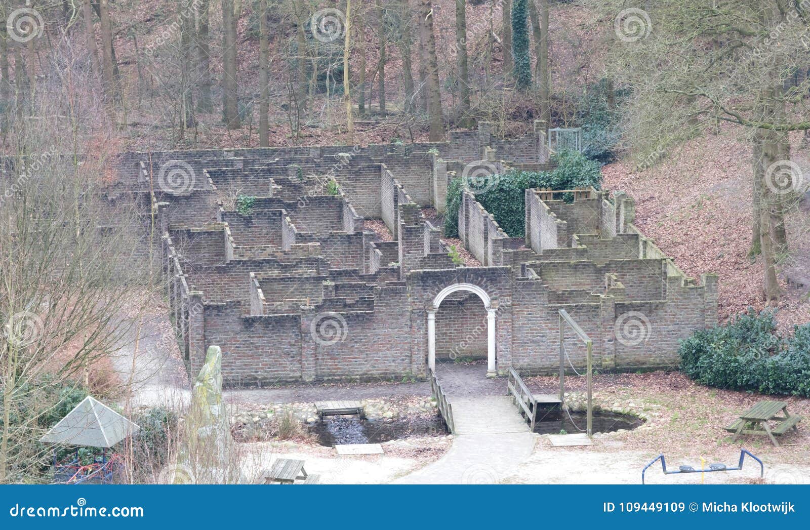 Old stone labyrinth stock image. Image of stone, relax - 109449109