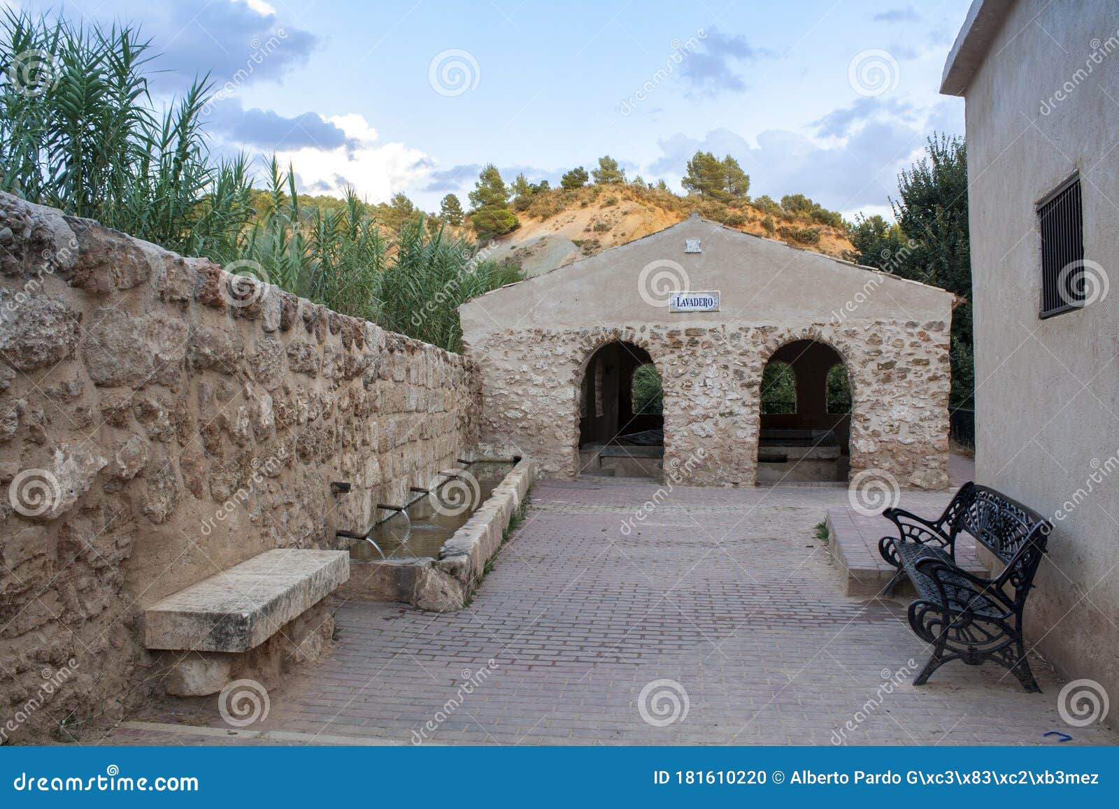 Old Stone Laundry Where Clothes are Washed Stock Photo - Image of time ...