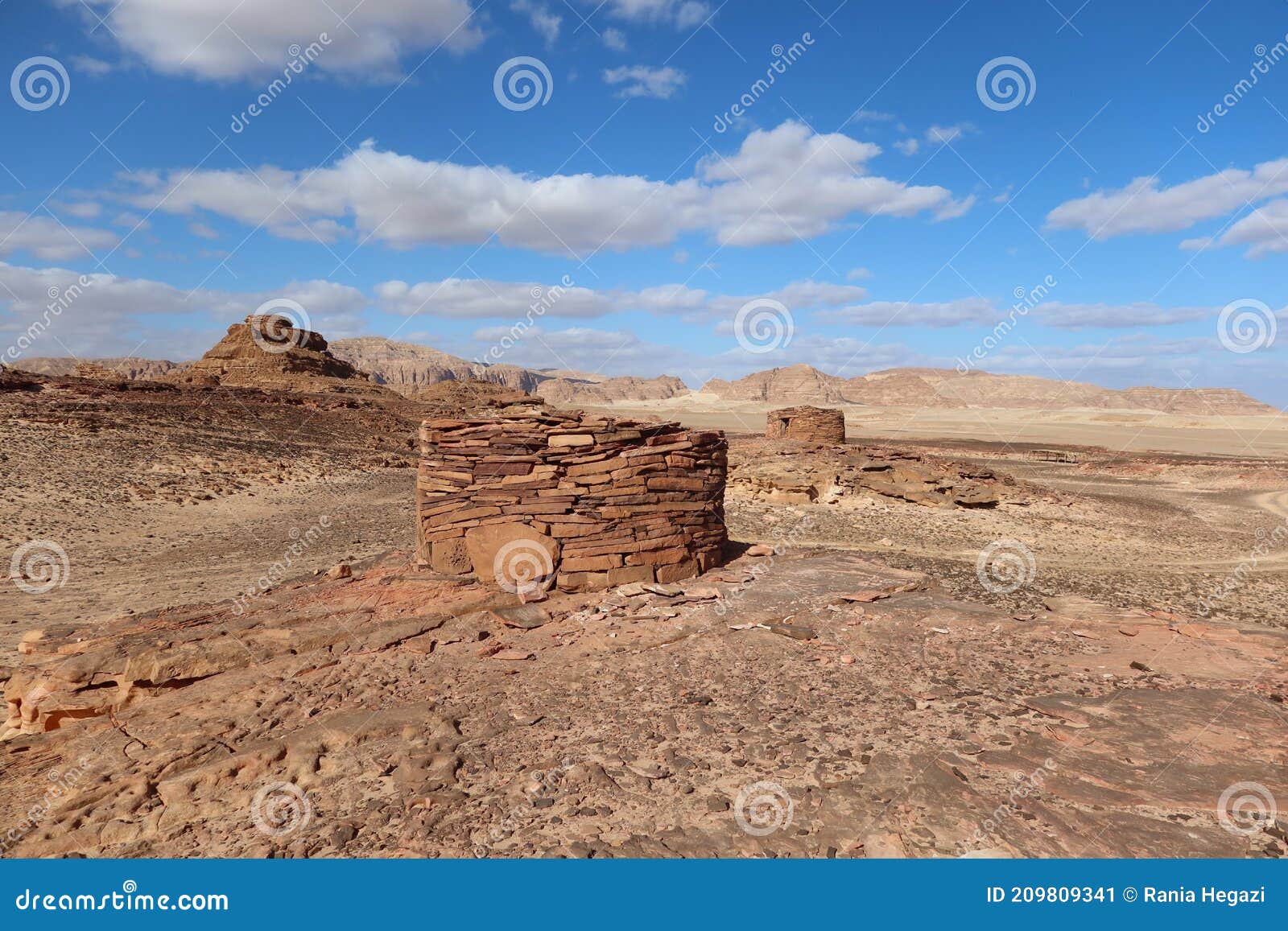 Old Stone Made Nawamis Structures in Sinai Stock Image - Image of ...