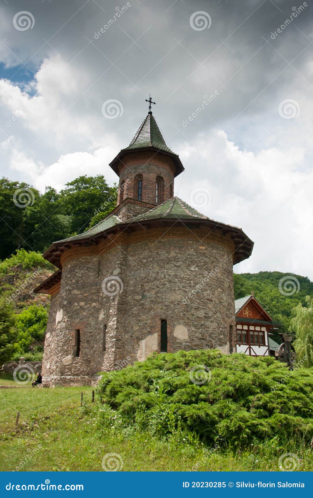 Old Stone Monastery in Rural Romania Stock Image - Image of ...