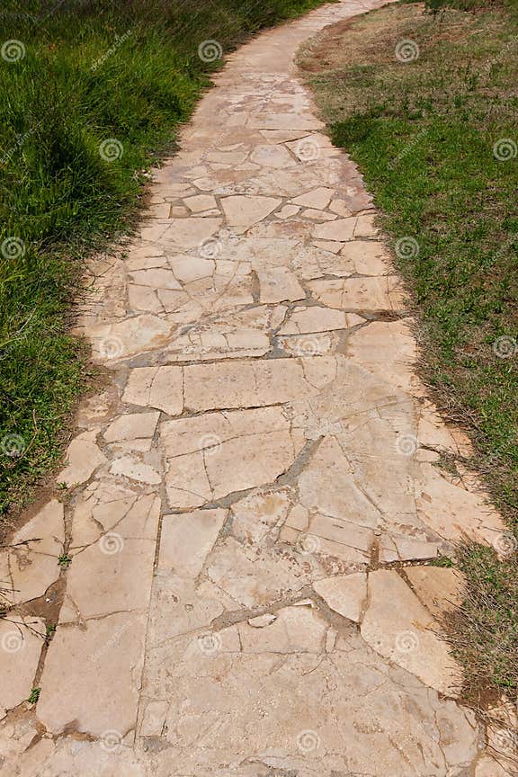 Ancient stone path stock photo. Image of park, pathway - 102041746