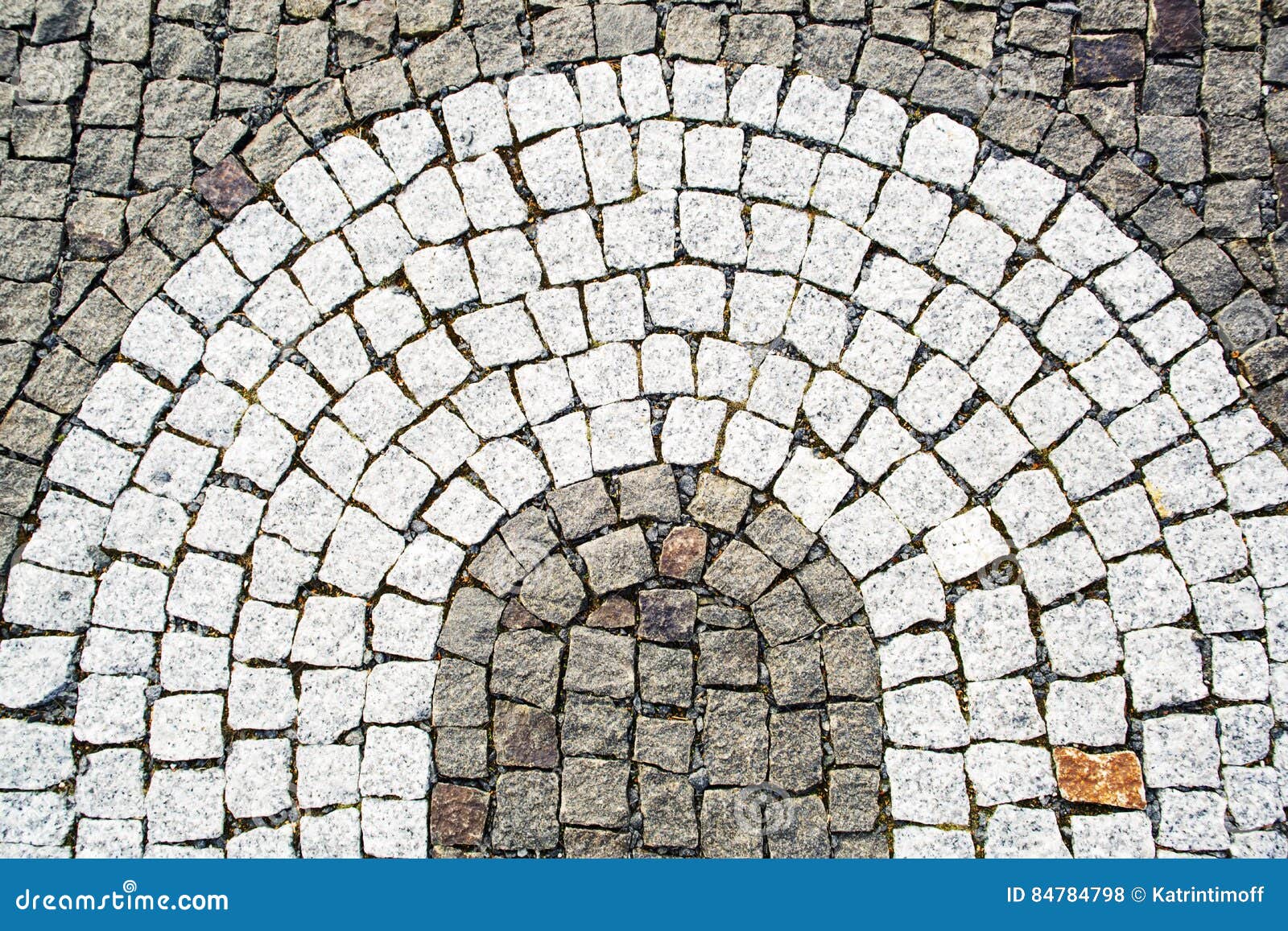 Old Stone Pavement As a Background, Top View, Horizontal Stock Photo ...