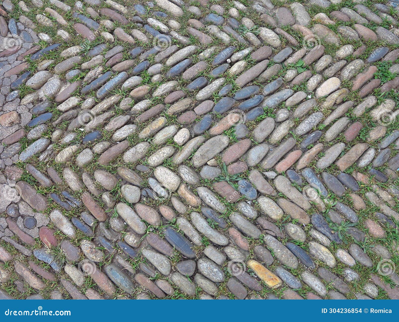 Old Stone Pavement Road on the Medieval Street Stock Photo - Image of ...