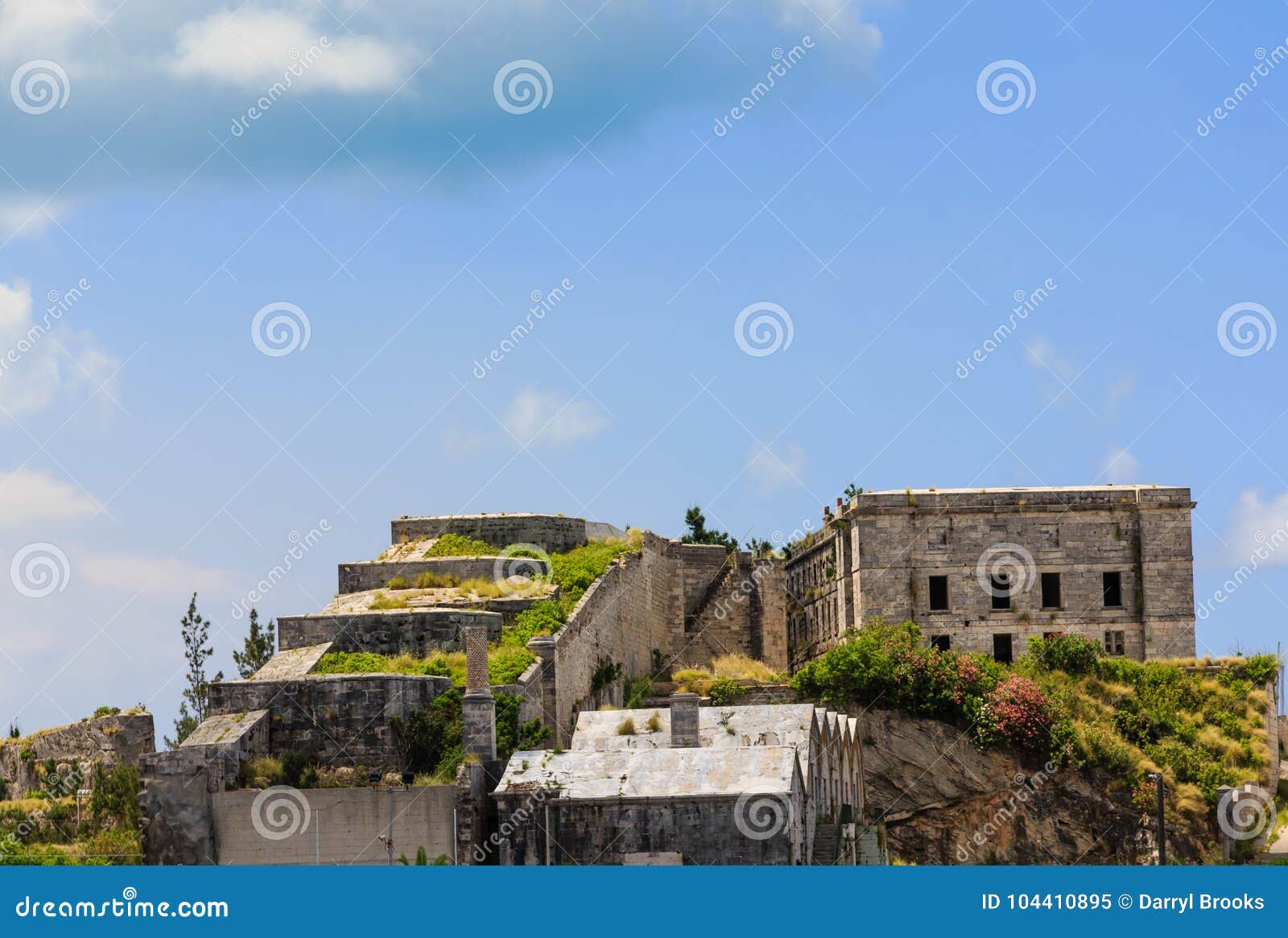 Old Prison on Bermuda stock image. Image of history - 104410895