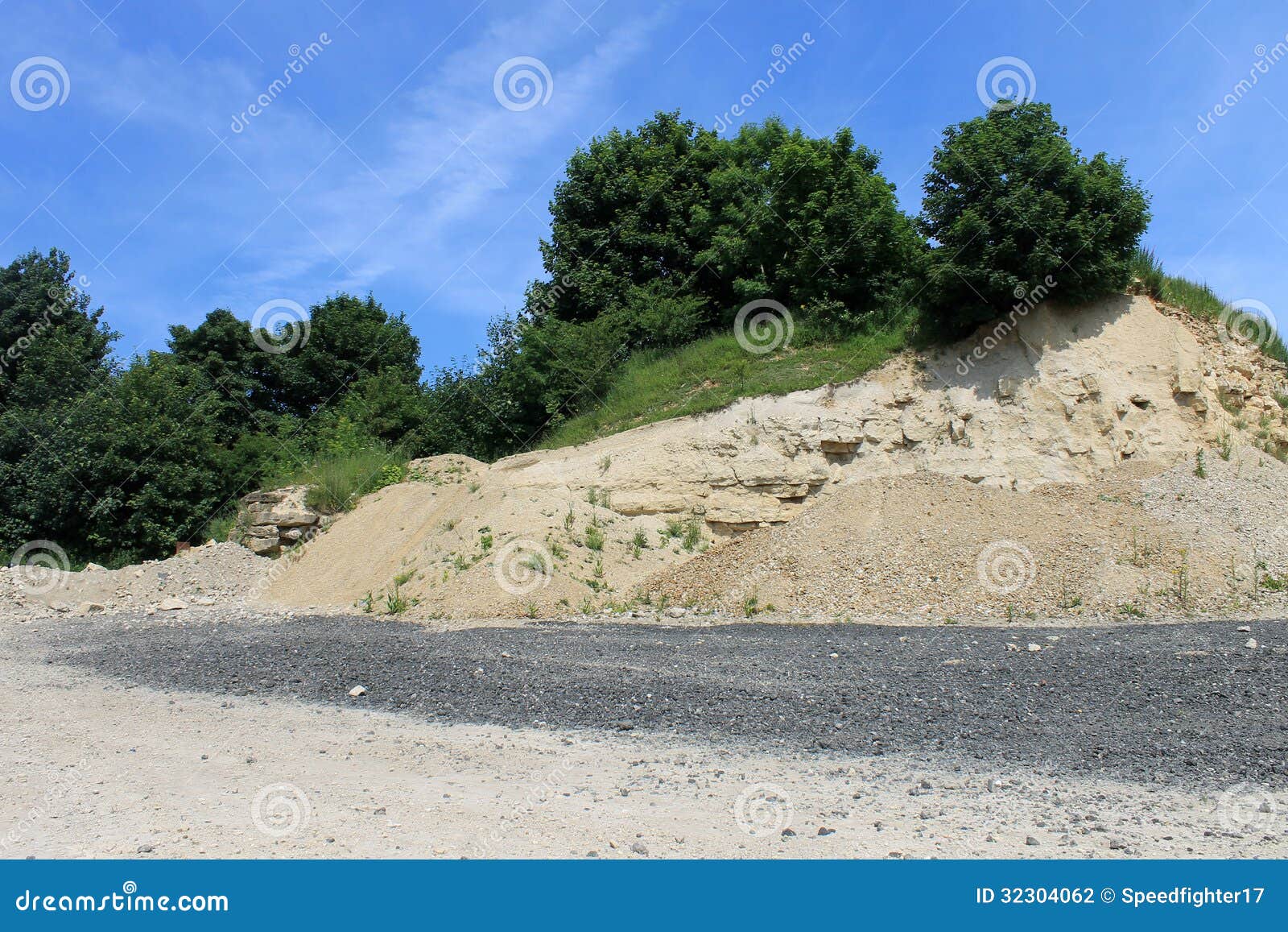 Old stone quarry stock photo. Image of greenery, blue - 32304062