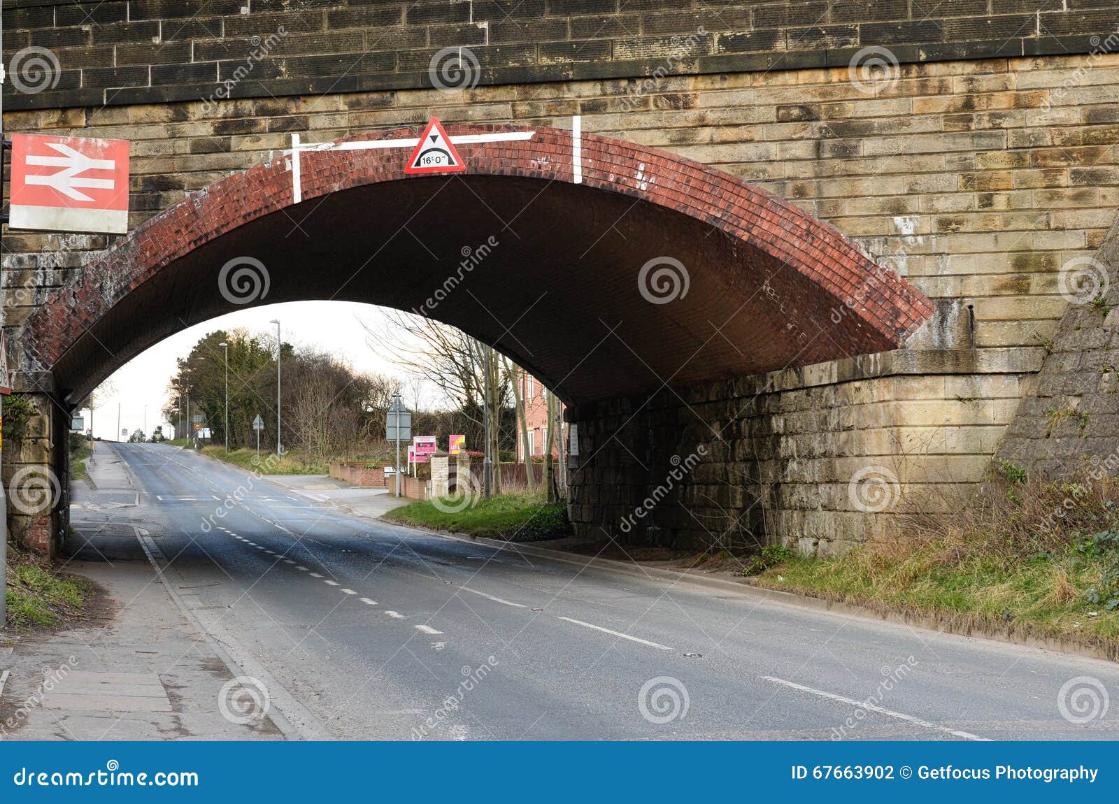 Low bridge stock photo. Image of arch, structure, warning - 67663902
