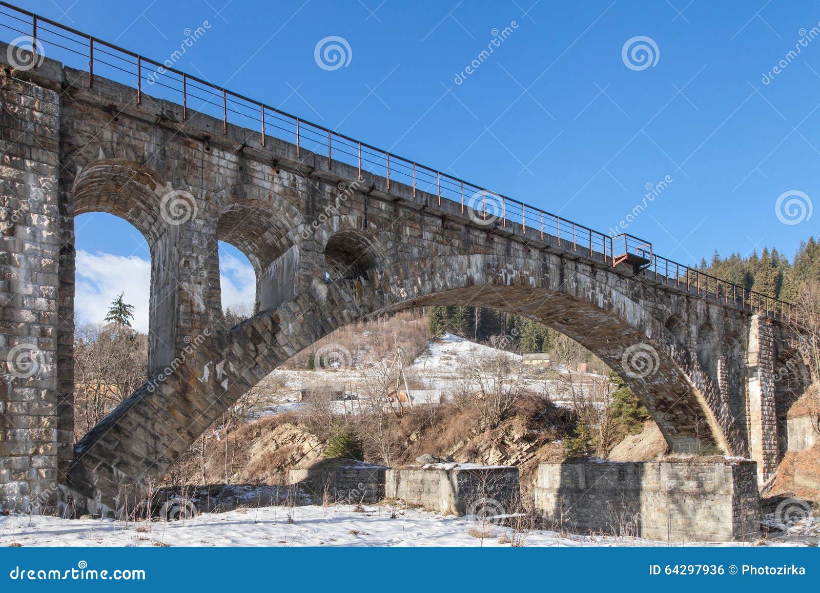 Old stone railway bridge stock photo. Image of large - 64297936