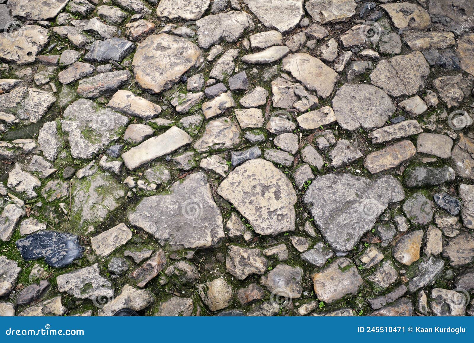Old Stone Road Closeup Image Stock Image - Image of ancient, colorful ...