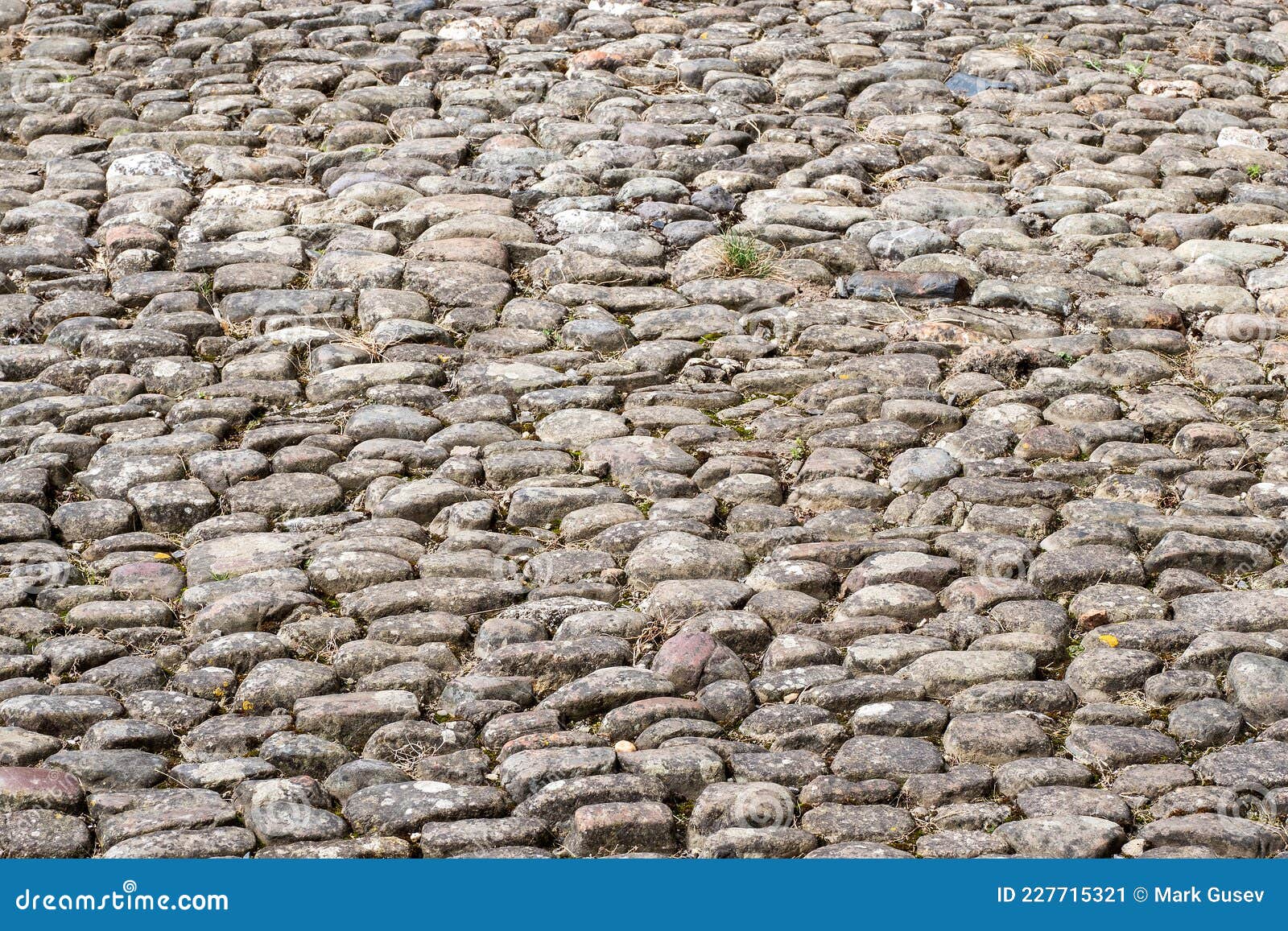 Old Stone Road or Path Way. Cobble Surface Old Style Stock Image ...