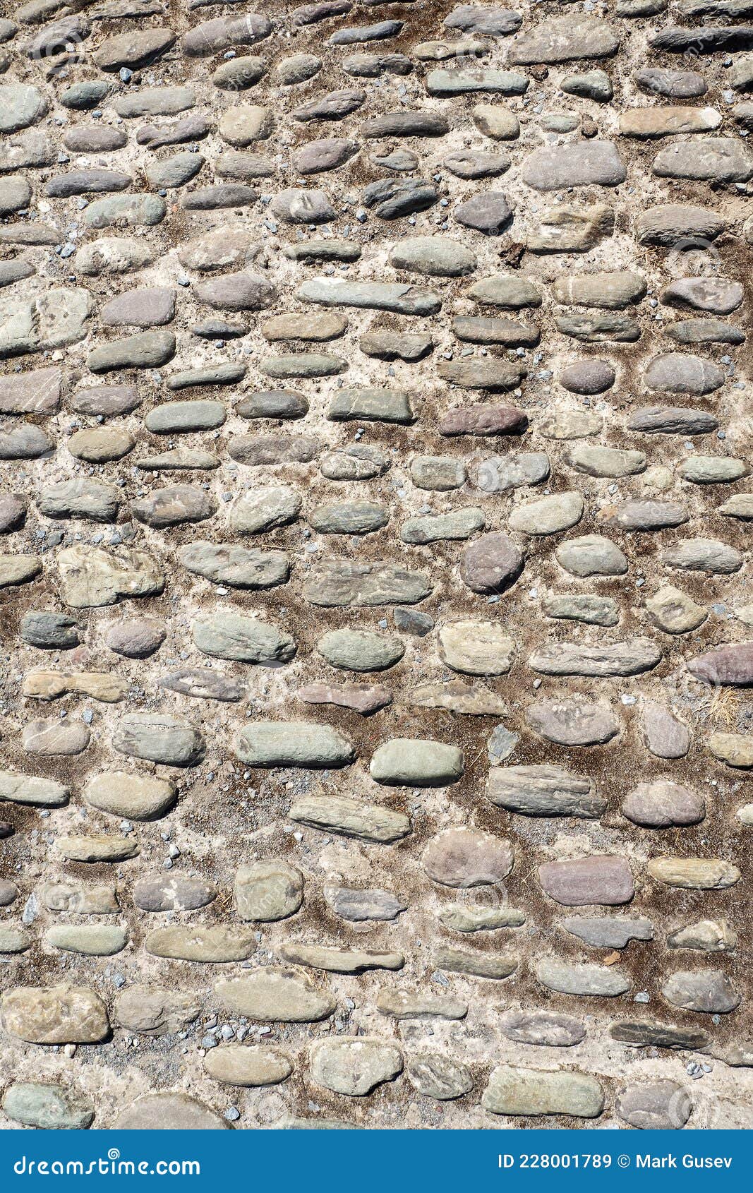 Old Stone Road or Path Way. Cobble Surface Old Style Stock Image ...