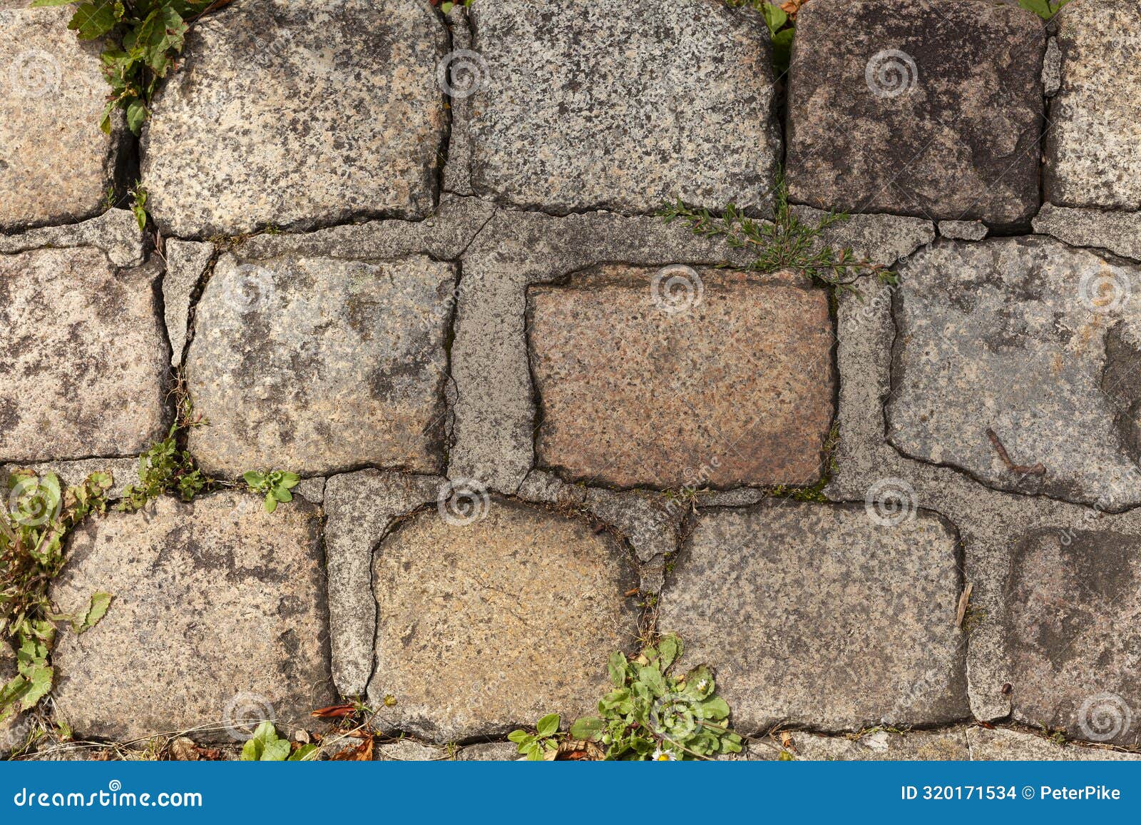 Old Stone Road Texture. View from Above Stock Photo - Image of aged ...