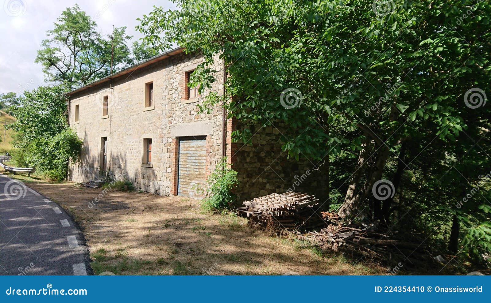 Old Stone Roadside House stock photo. Image of roadside - 224354410