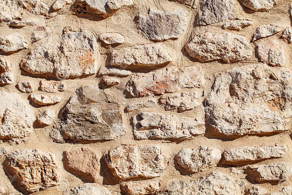 Old Stone Rock Wall, Texture for Background Stock Photo - Image of ...