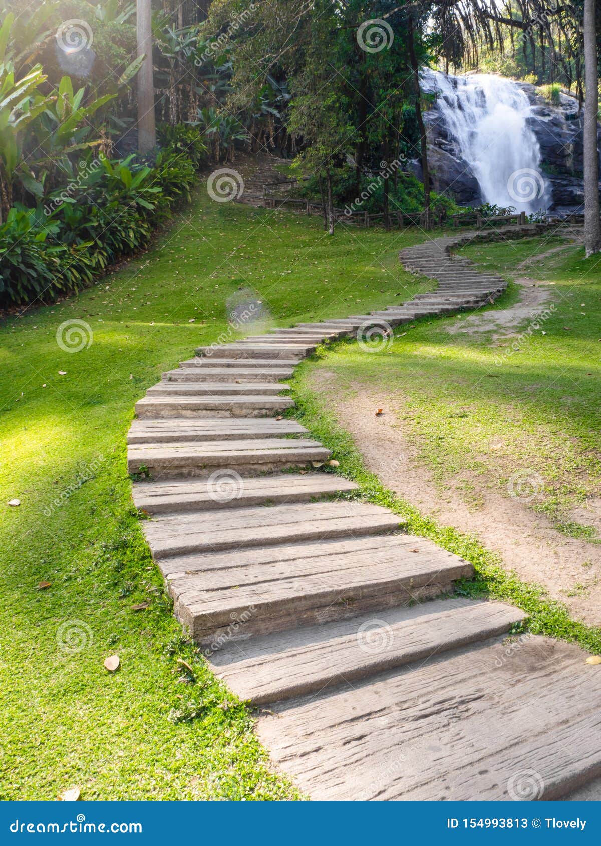 Old Stone Staircase, Walkway Steps on the Mountain Stock Image - Image ...