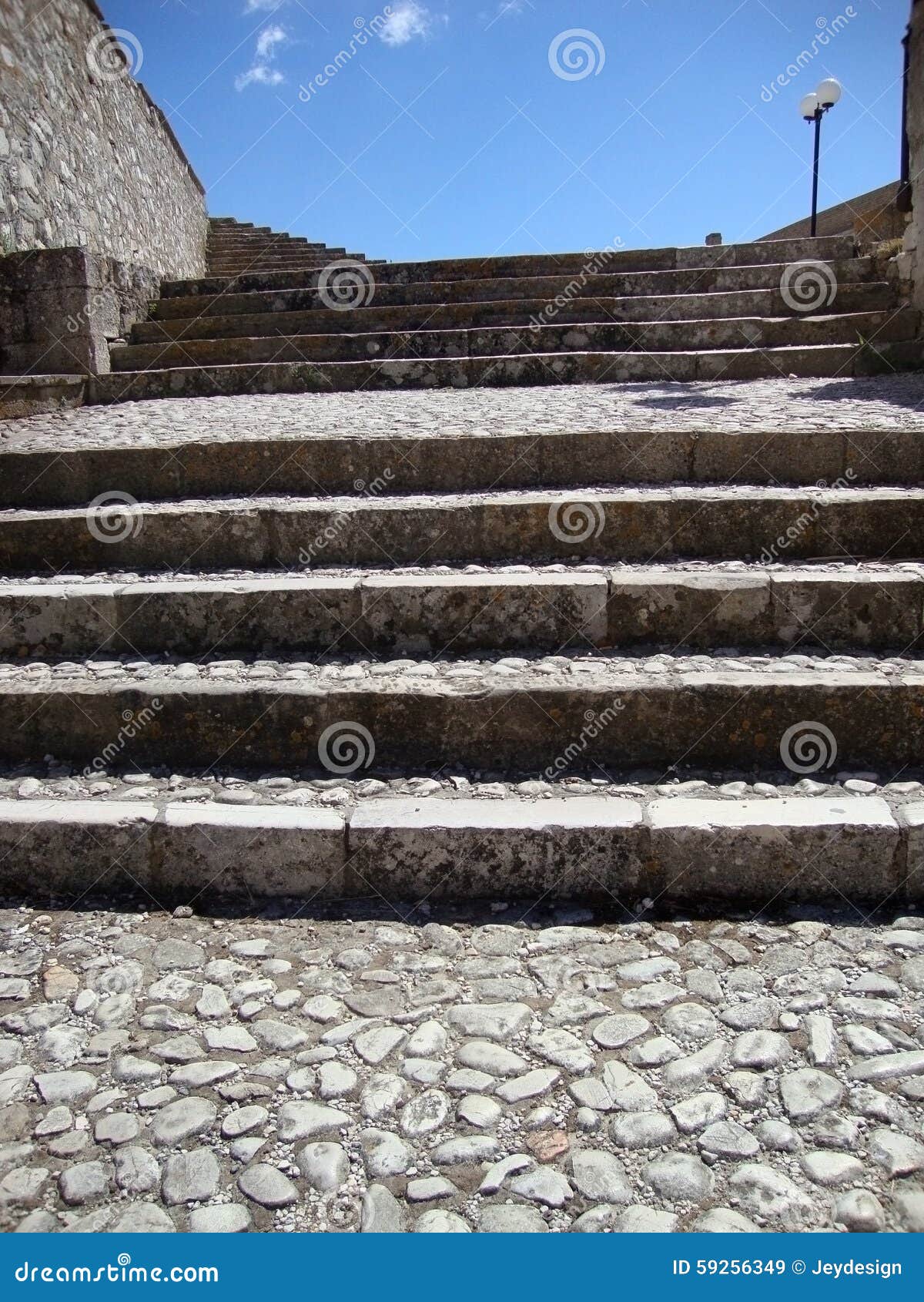 Old stone stairs and road stock image. Image of grunge - 59256349