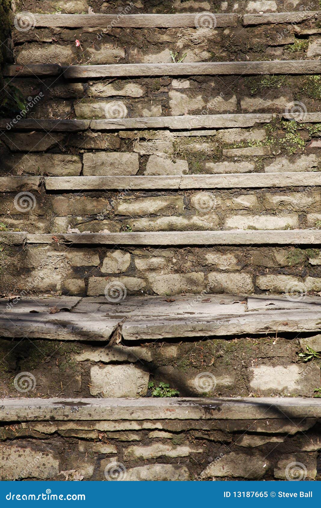 Old stone steps stock image. Image of cracked, park, stairway - 13187665