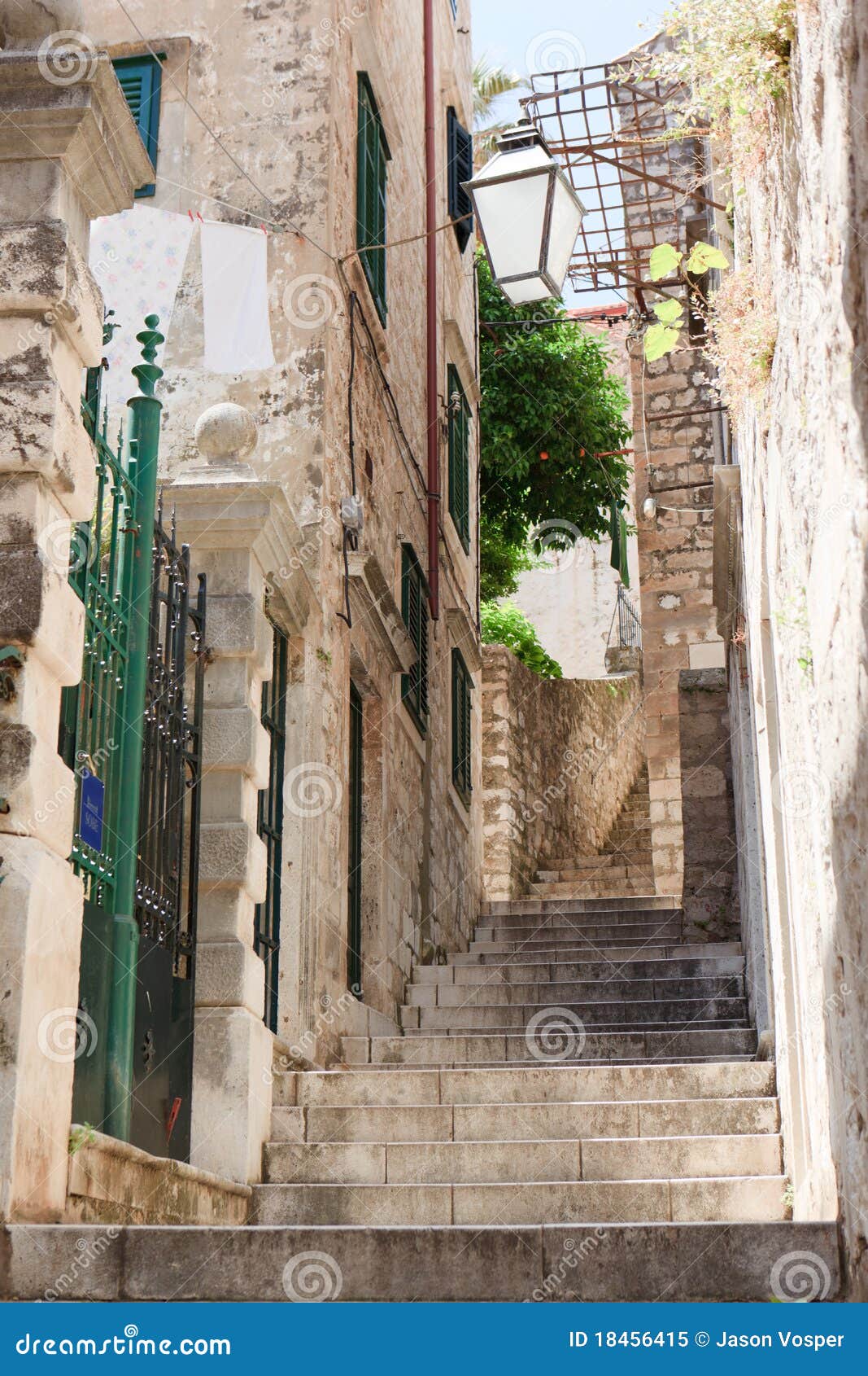 Old stone steps stock image. Image of dubrovnik, architecture - 18456415