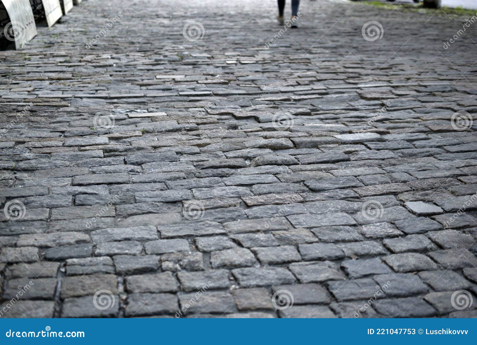 An Old Stone and Tile Walkway in the City Stock Image - Image of ...