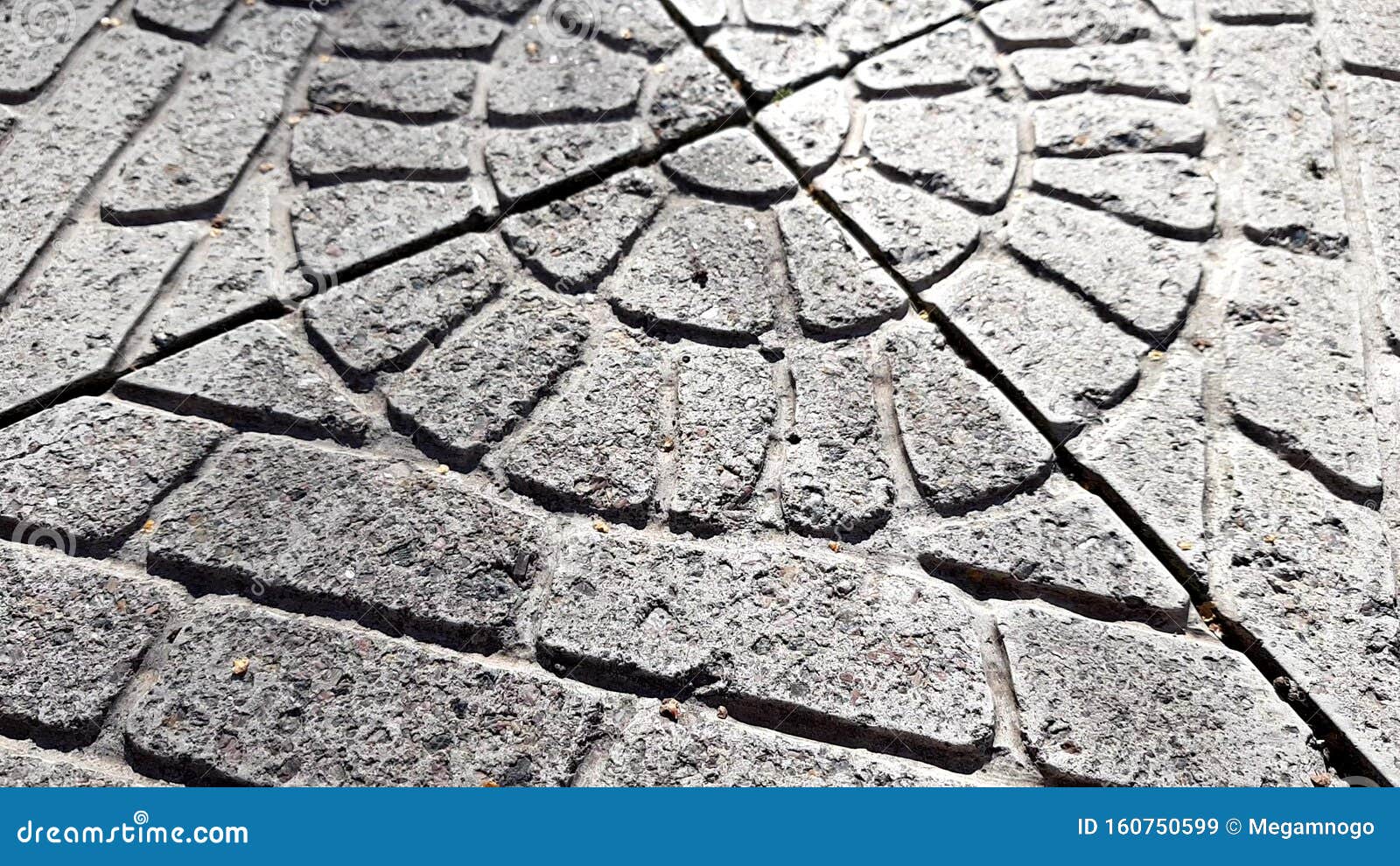 Old Stone Tiled Floor with Round Pattern on a Sunny Street, Review ...