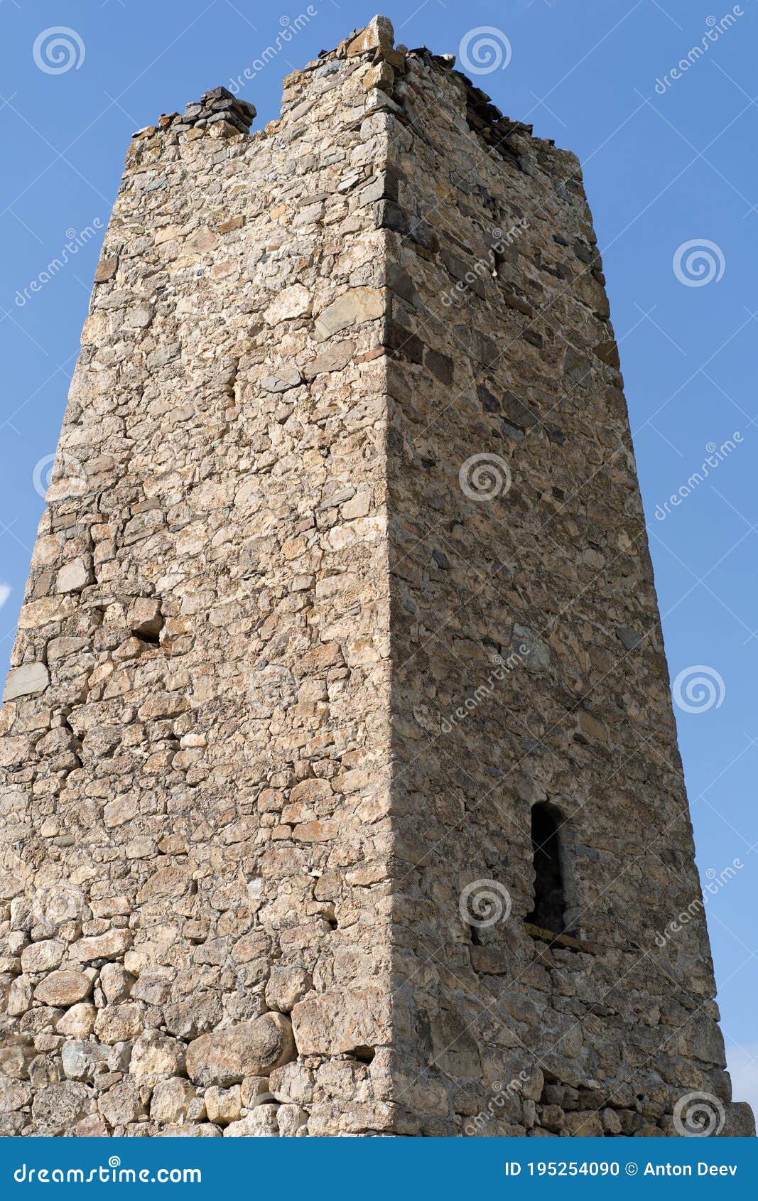 Old Stone Tower. Ancient Stone Building of Old Town Stock Photo - Image ...
