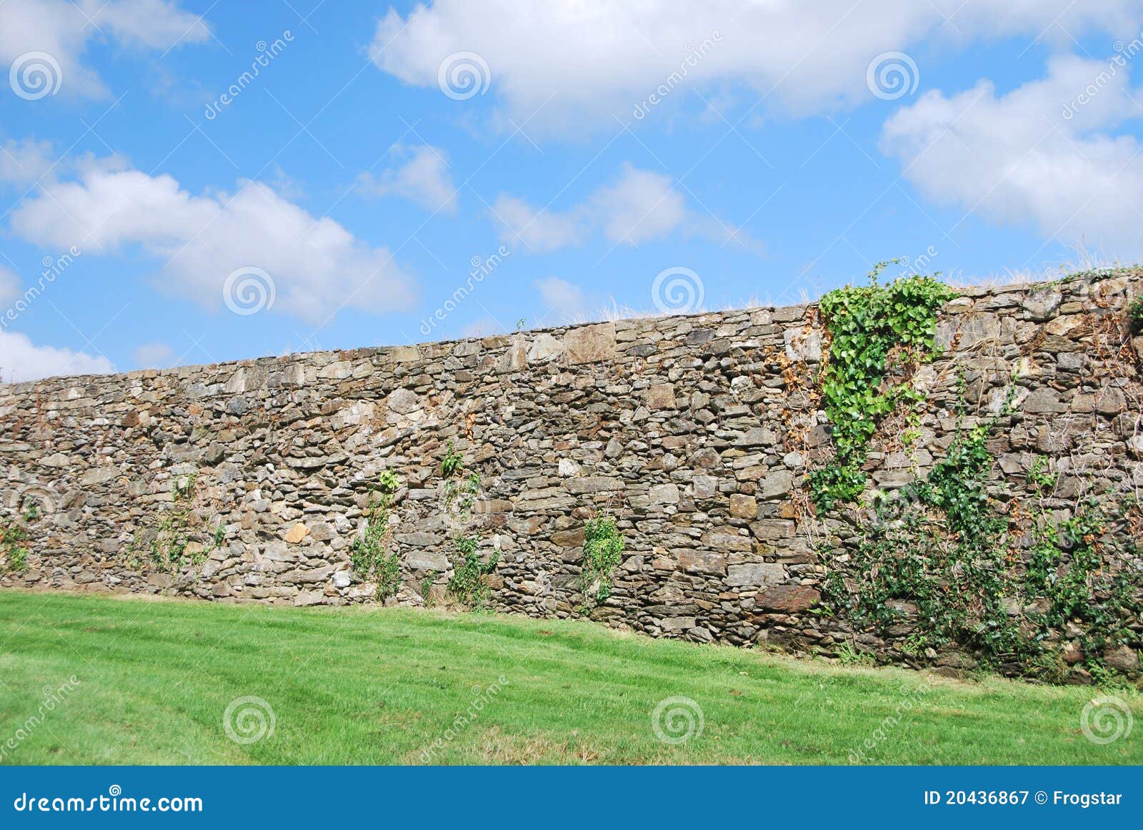 Old stone wall stock image. Image of landscape, rural - 20436867