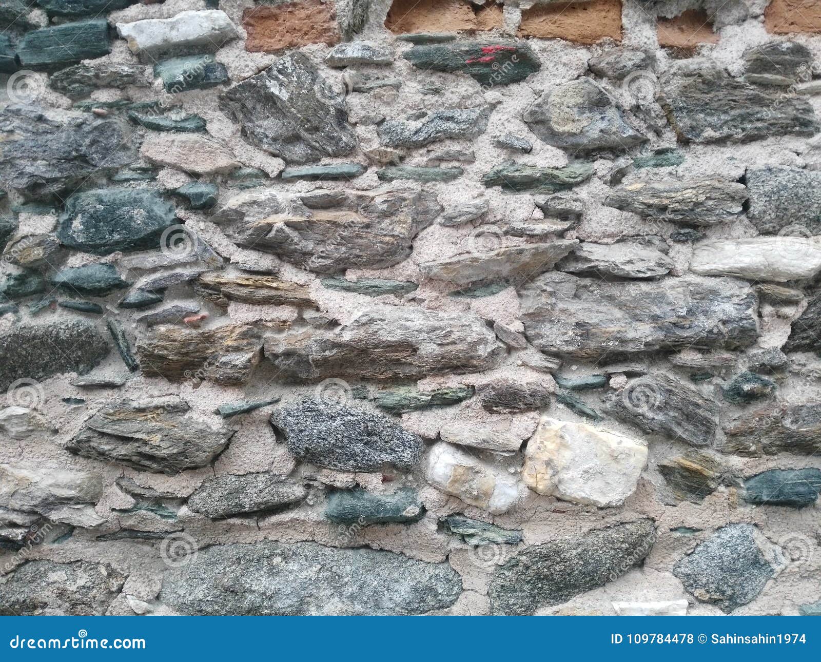 Old stone wall background stock photo. Image of rock - 109784478