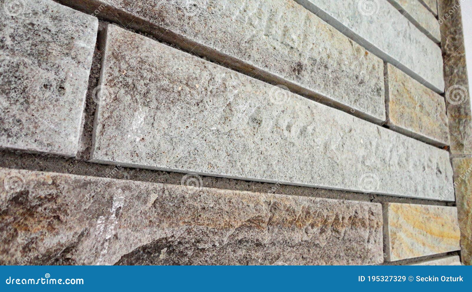 Old Stone Wall with Beige Color and Rustic Design Stock Image - Image ...