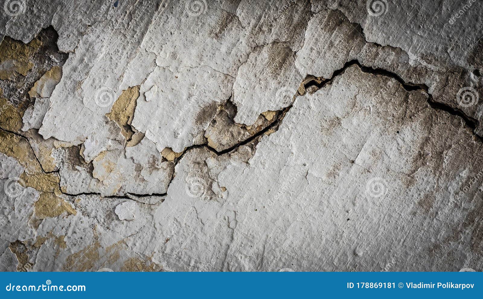 Old Stone Wall with a Crack. Texture for Design Stock Image - Image of ...