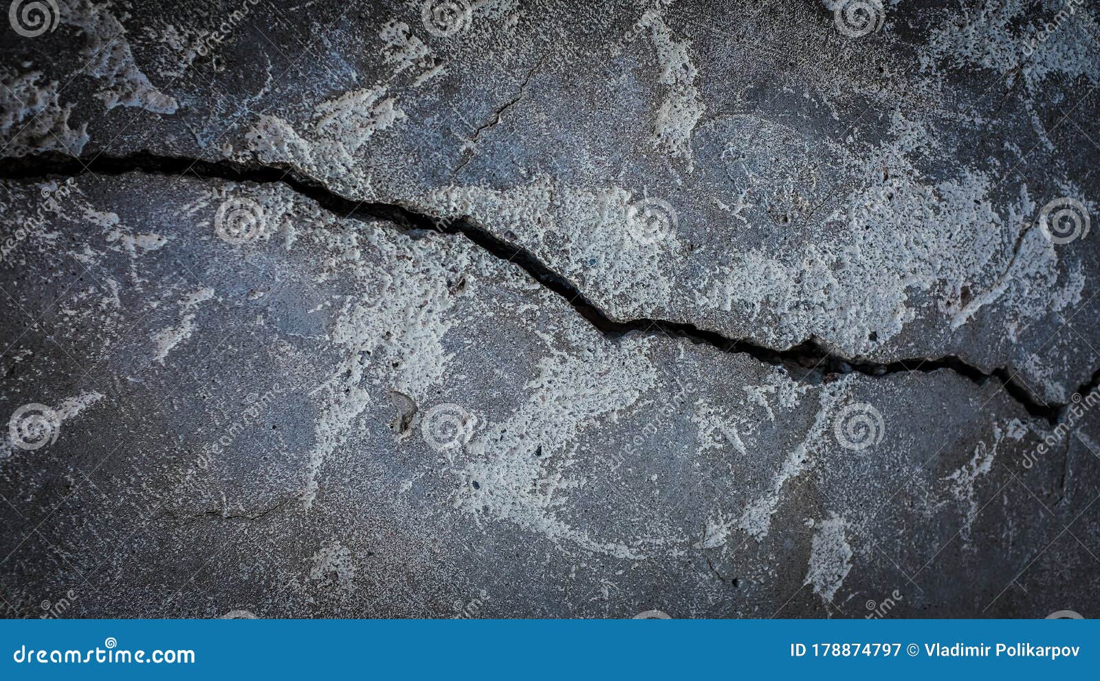 Old Stone Wall with a Crack. Texture for Design Stock Image - Image of ...