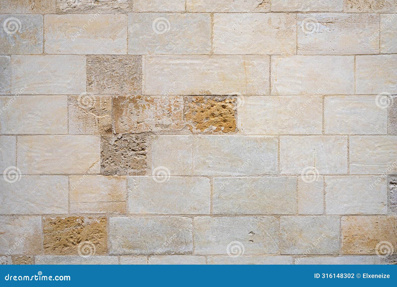 Old Stone Wall Made of Big Rectangle Blocks Stock Photo - Image of ...