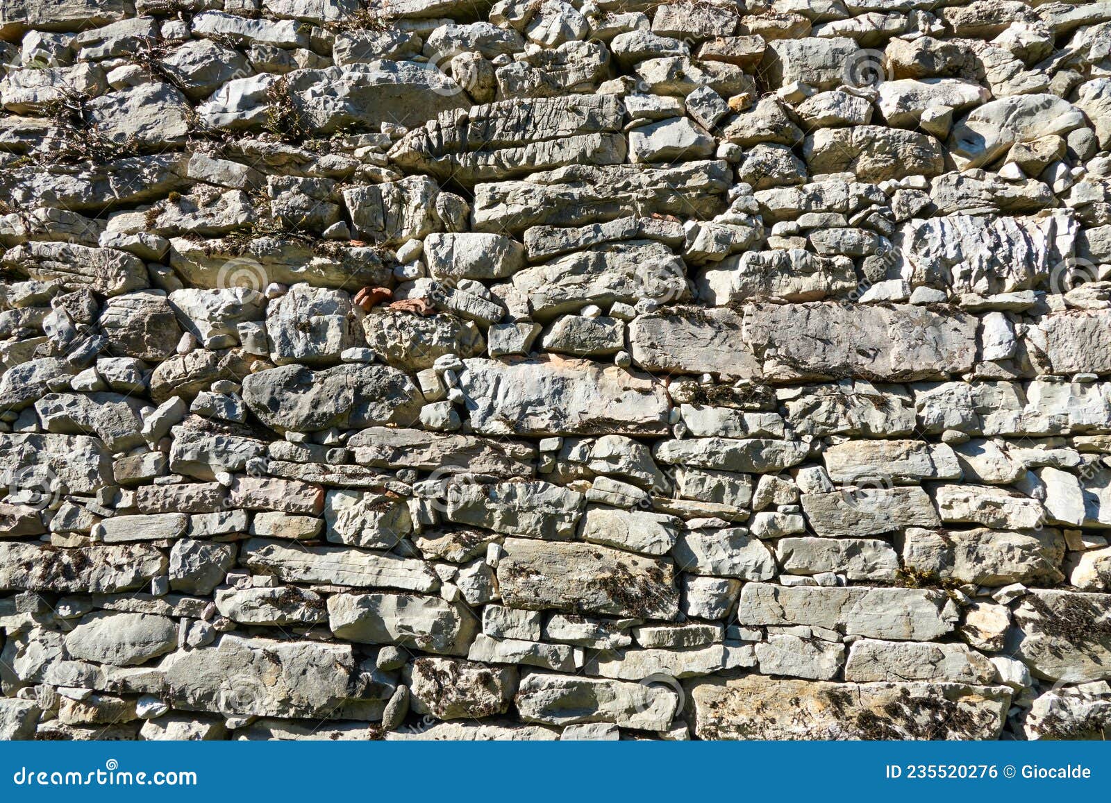 Old vintage stone wall stock photo. Image of nature - 235520276