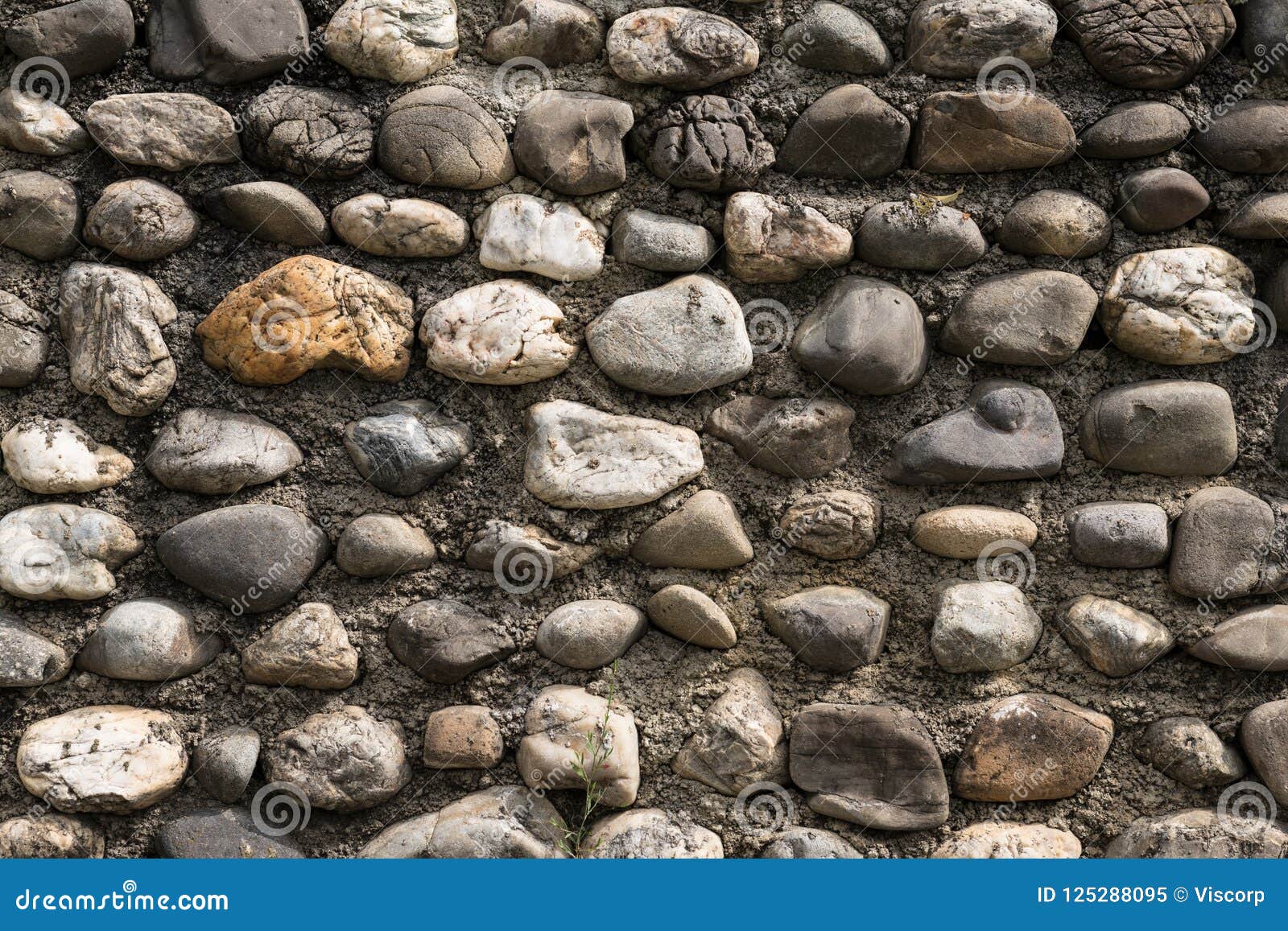 Old round stone wall stock image. Image of fortress - 125288095