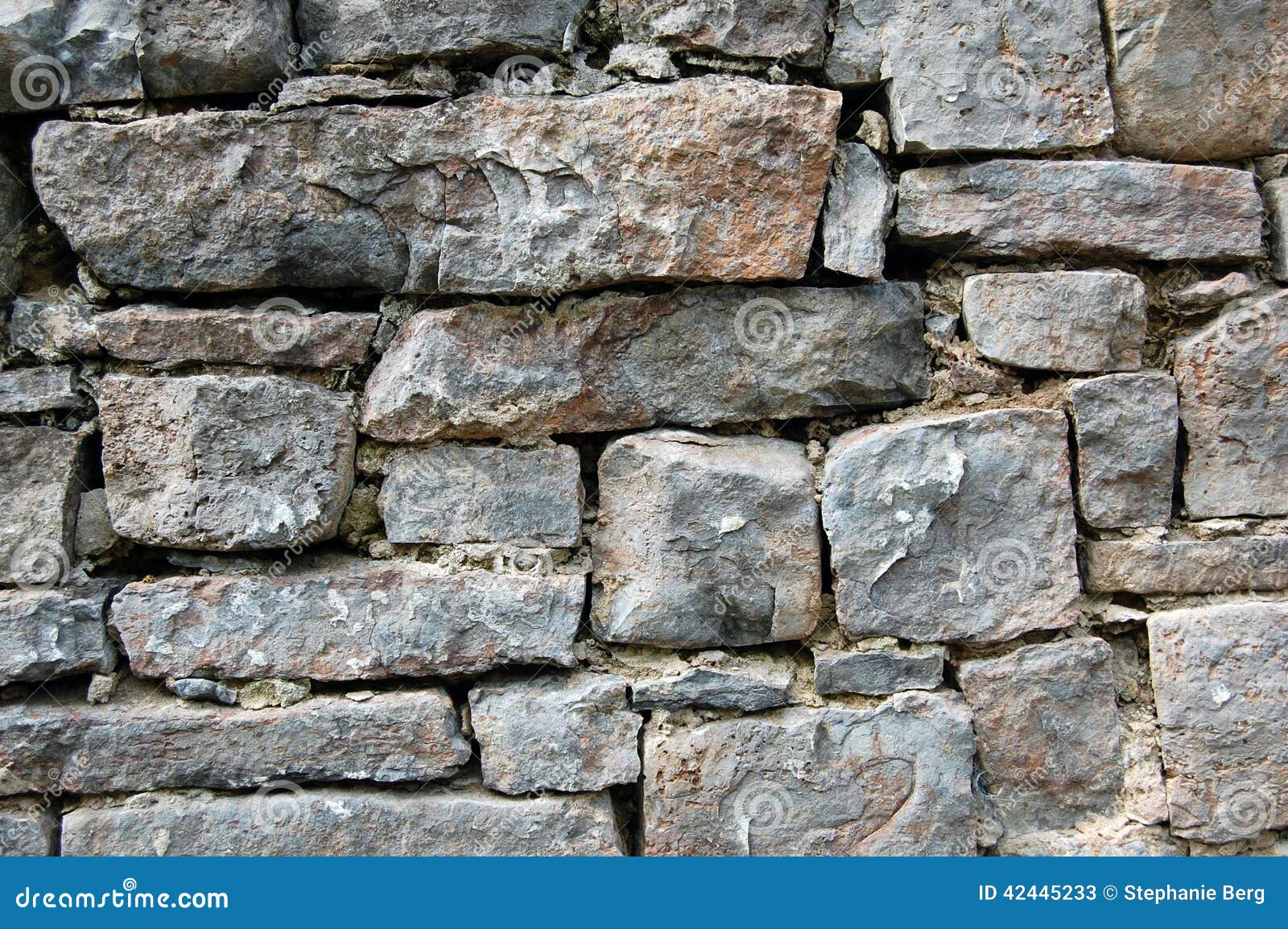 Old Stone Wall stock image. Image of rough, cracked, obsolete - 42445233