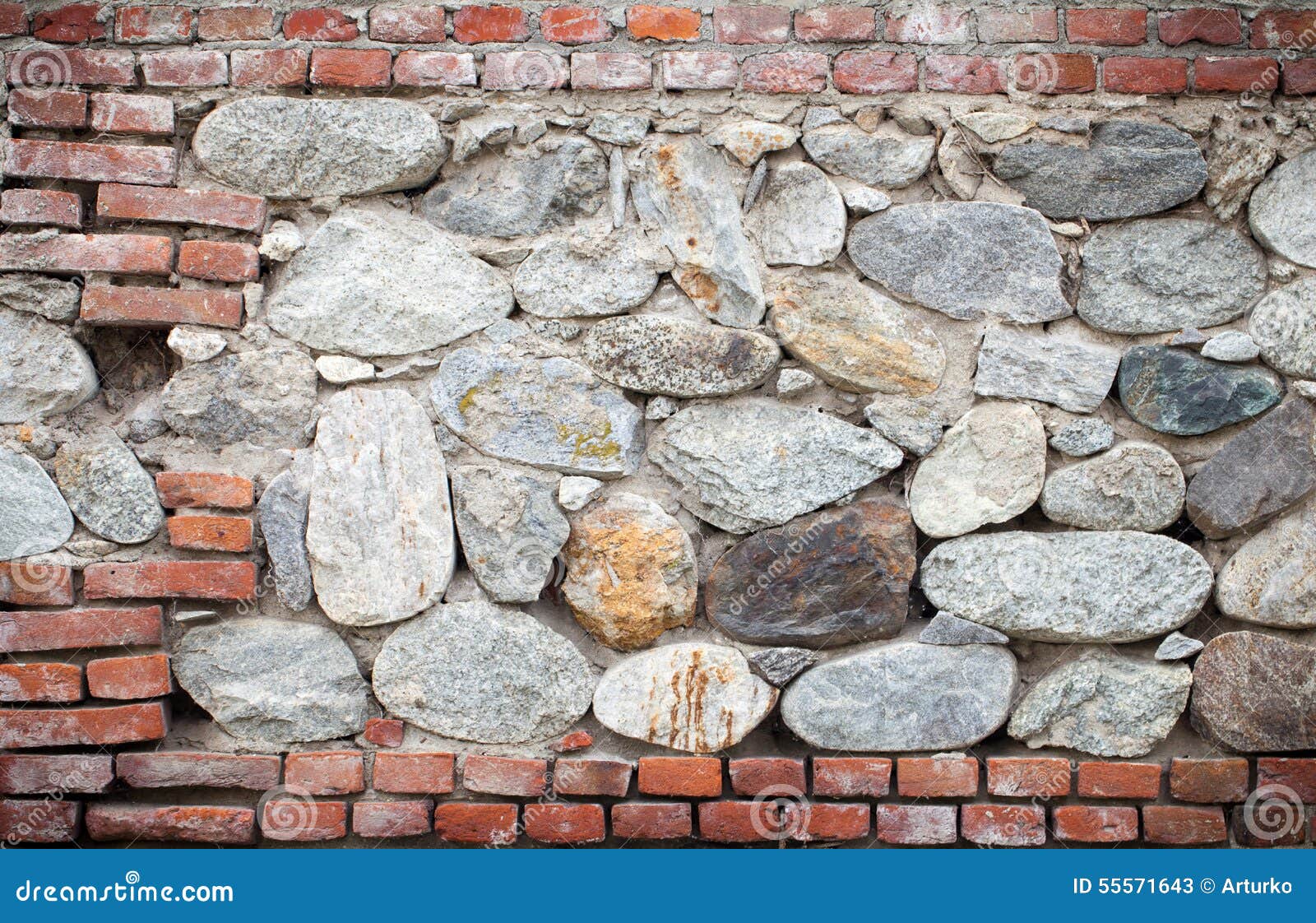 Old stone wall stock image. Image of brickwall, brick - 55571643
