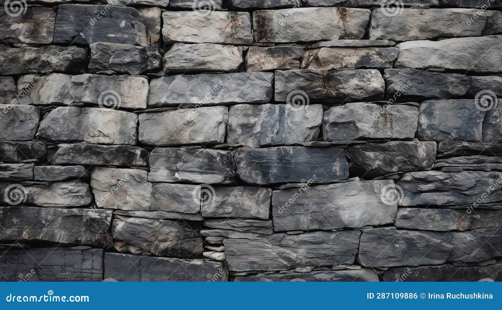 Old Stone Wall Texture Background. Generative AI Stock Illustration ...