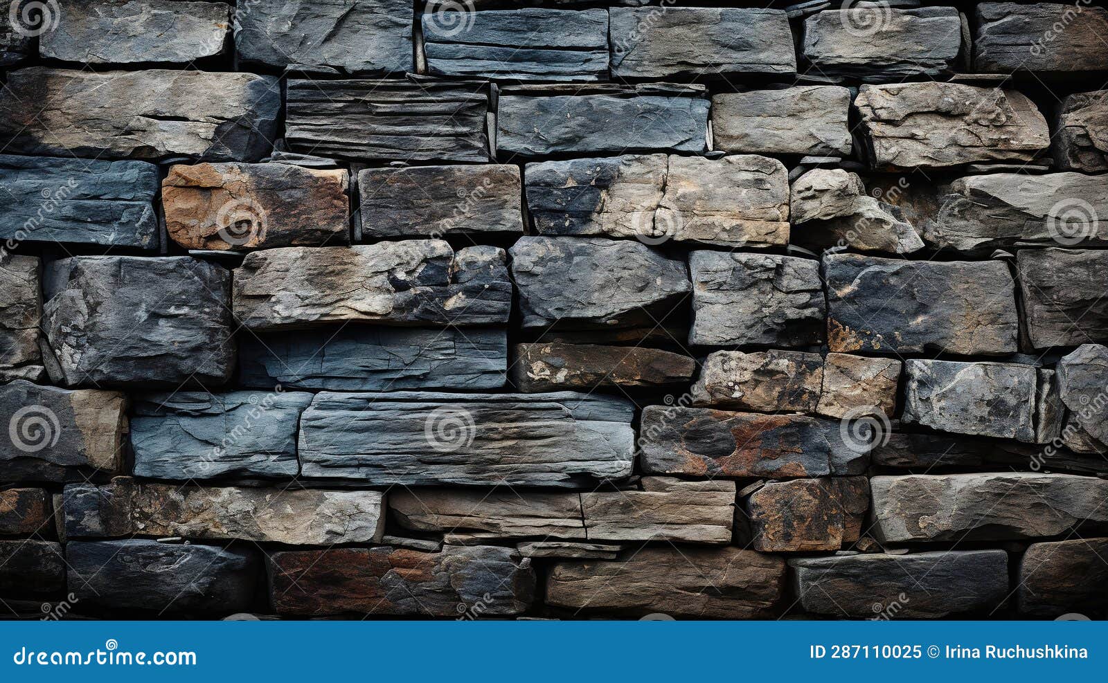 Old Stone Wall Texture Background. Generative AI Stock Image - Image of ...