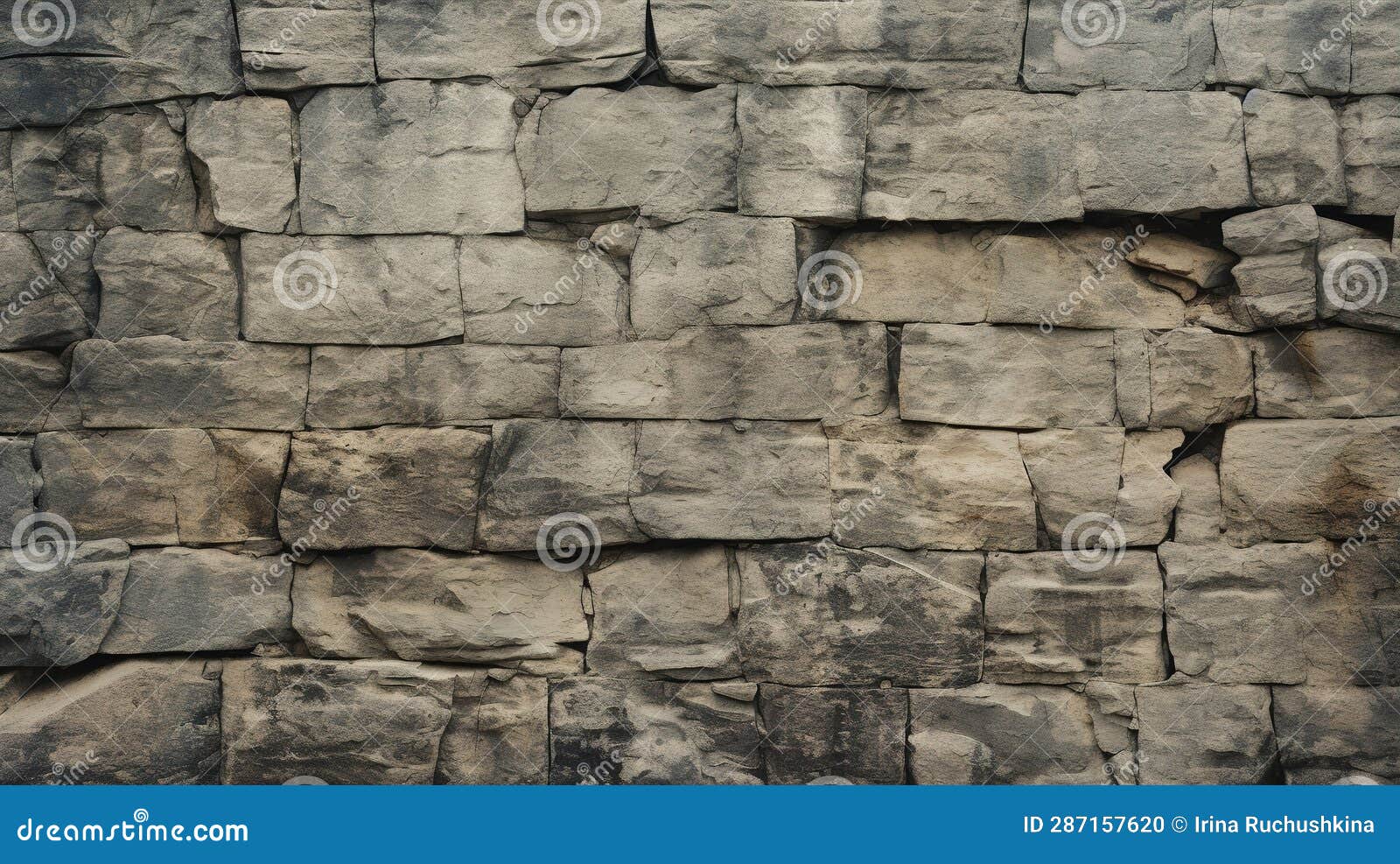 Old Stone Wall Texture Background. Generative AI Stock Illustration ...