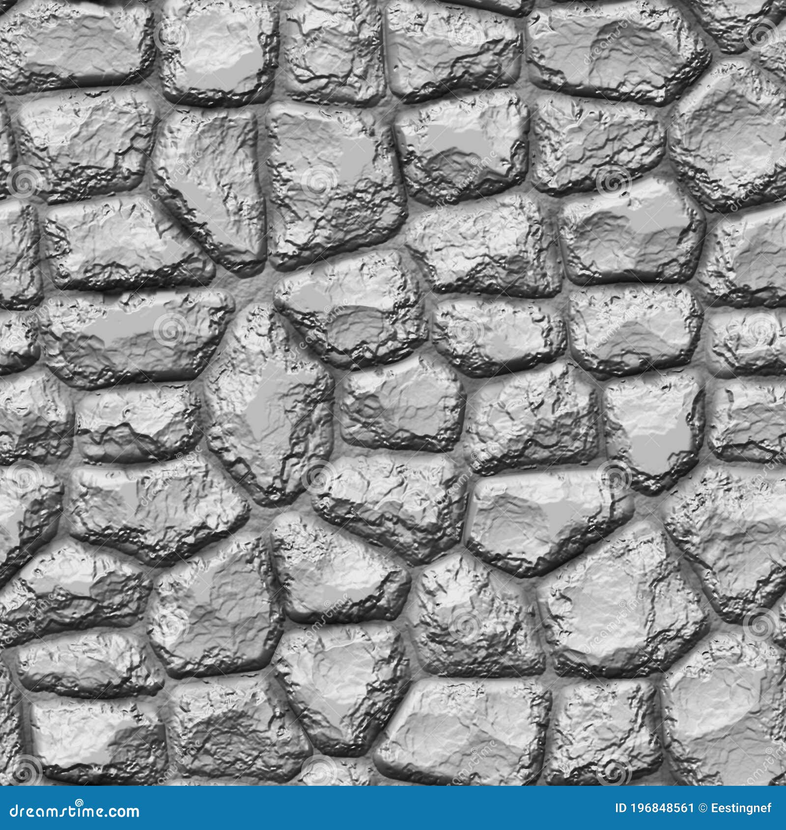 Old Stone Wall Texture. Seamless Pattern Stock Illustration ...