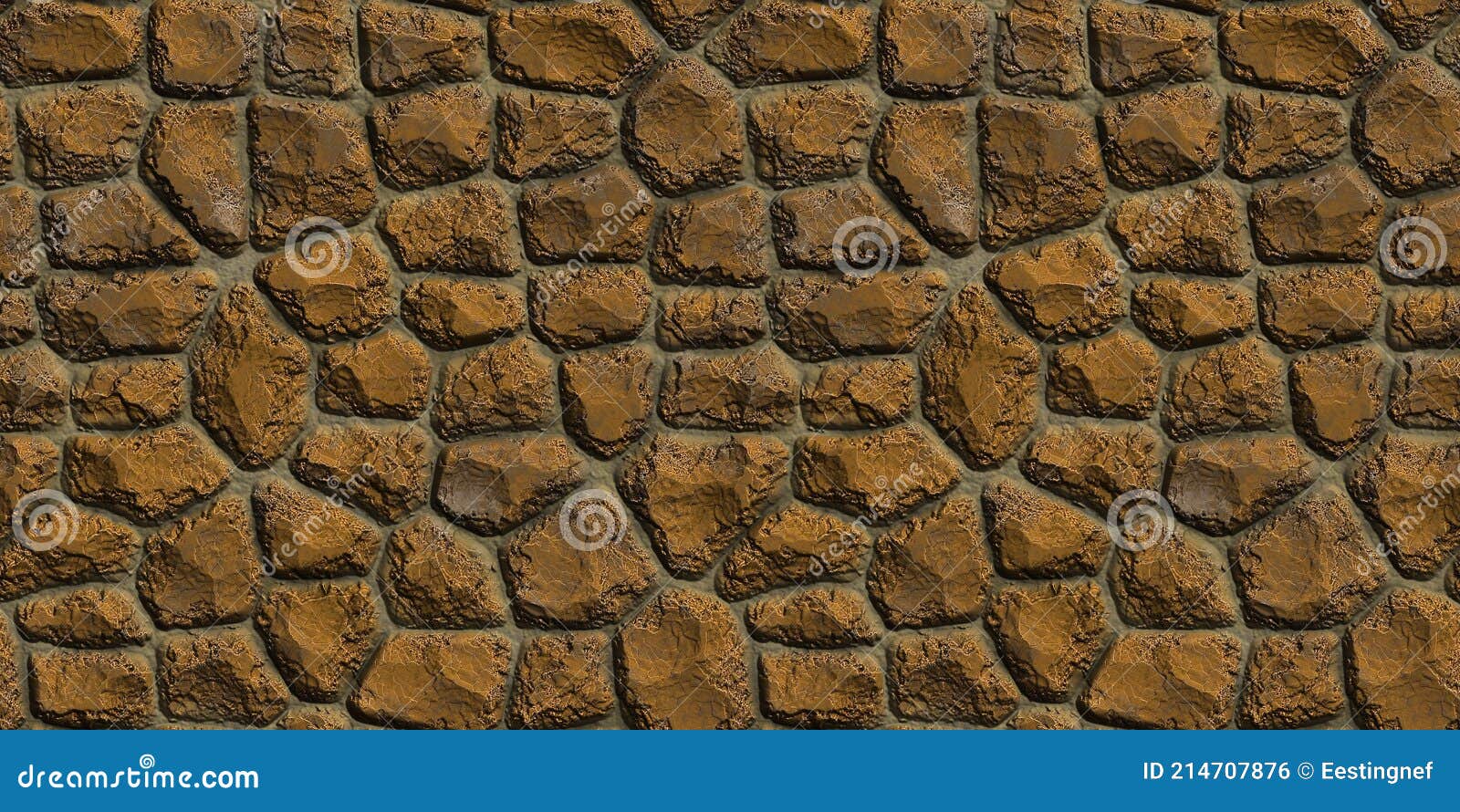 Old Stone Wall Texture. Seamless Pattern Stock Illustration ...