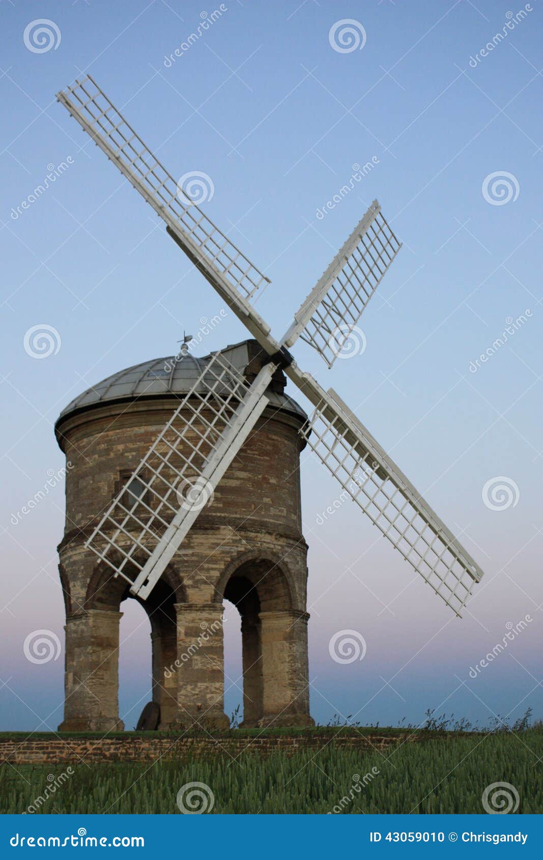 The Old Stone Windmill at Chesterton with Large Sails Stock Photo ...